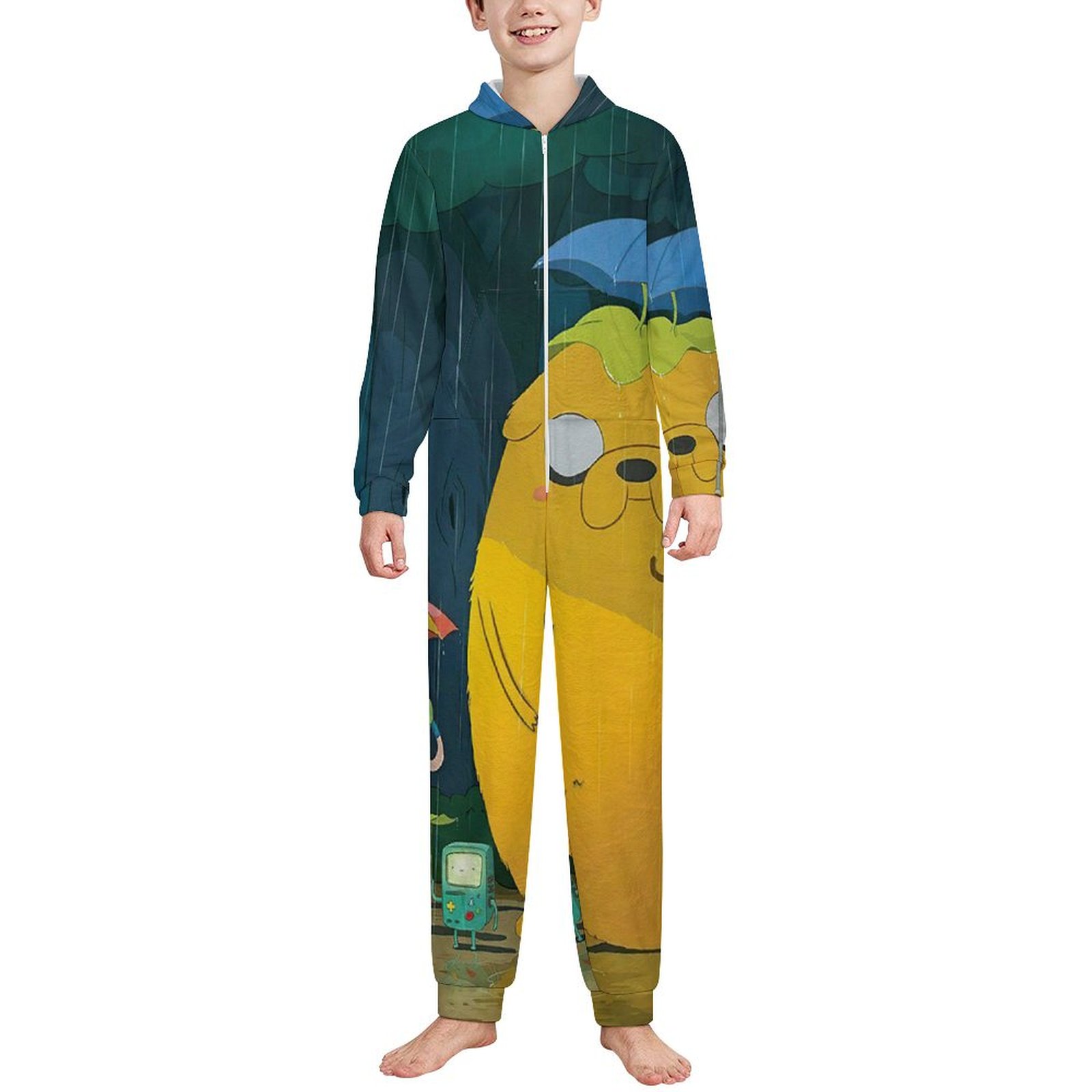 Adventure Time Jake The Dog Kids Union Suit One Piece Pajama Onesie ...
