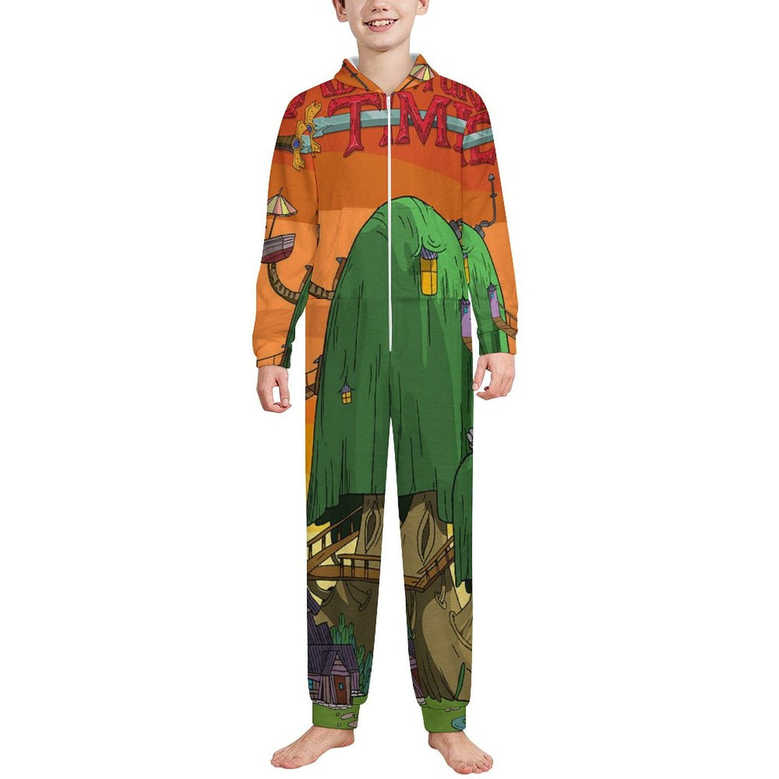 Adventure Time Jake The Dog Kids Union Suit One Piece Pajama Onesie ...