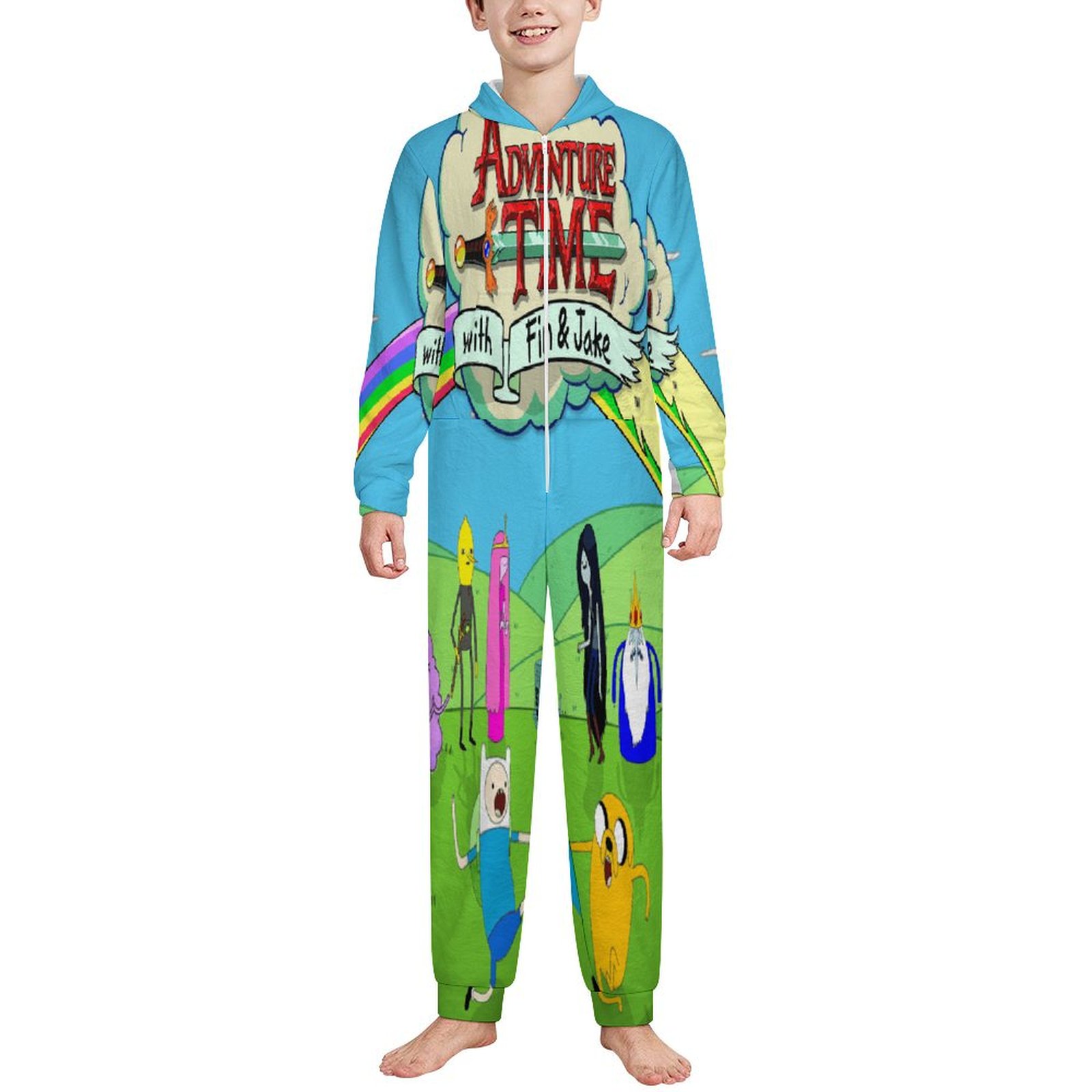 Adventure Time Jake The Dog Kids Union Suit One Piece Pajama Onesie ...