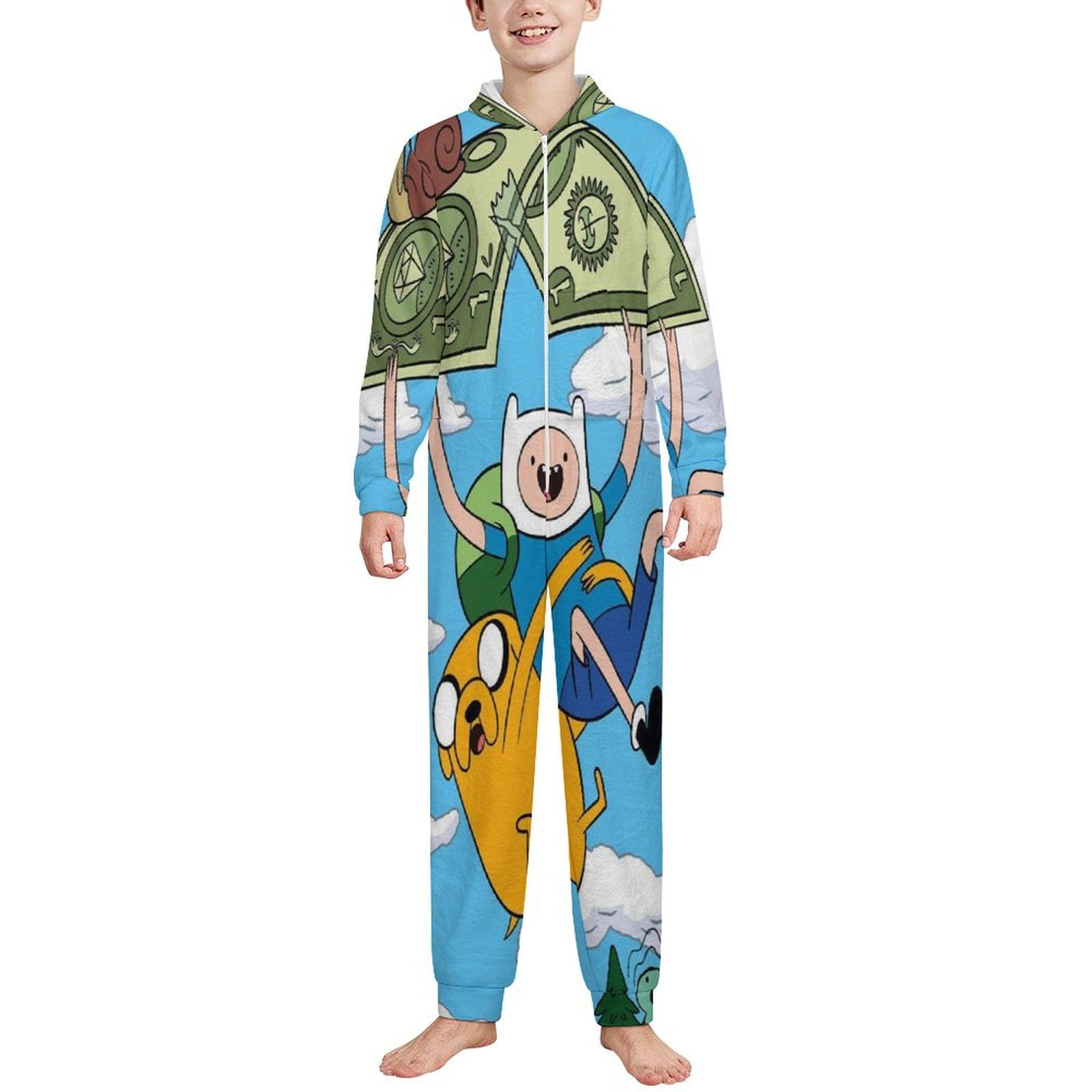 Adventure Time Jake The Dog Kids Union Suit One Piece Pajama Onesie ...