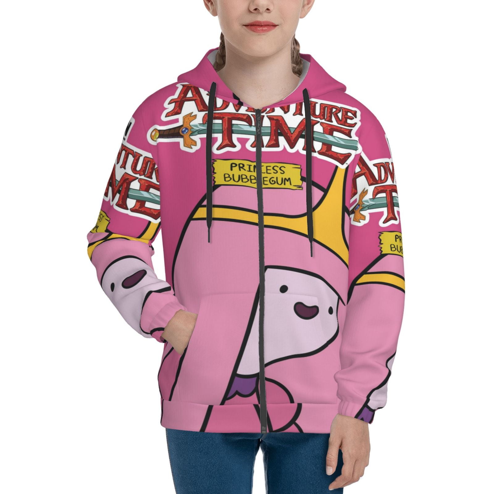 Adventure Time Jake The Dog Kids Zip-Up Hoodie 3d Print Hooded ...