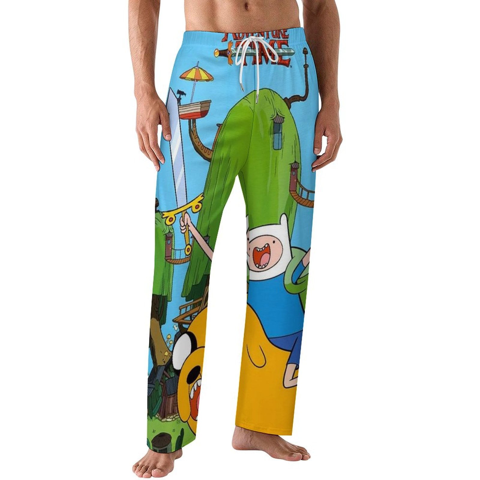 Adventure Time Jake The Dog Men Pajama Pants Bottoms Lounge Pants ...