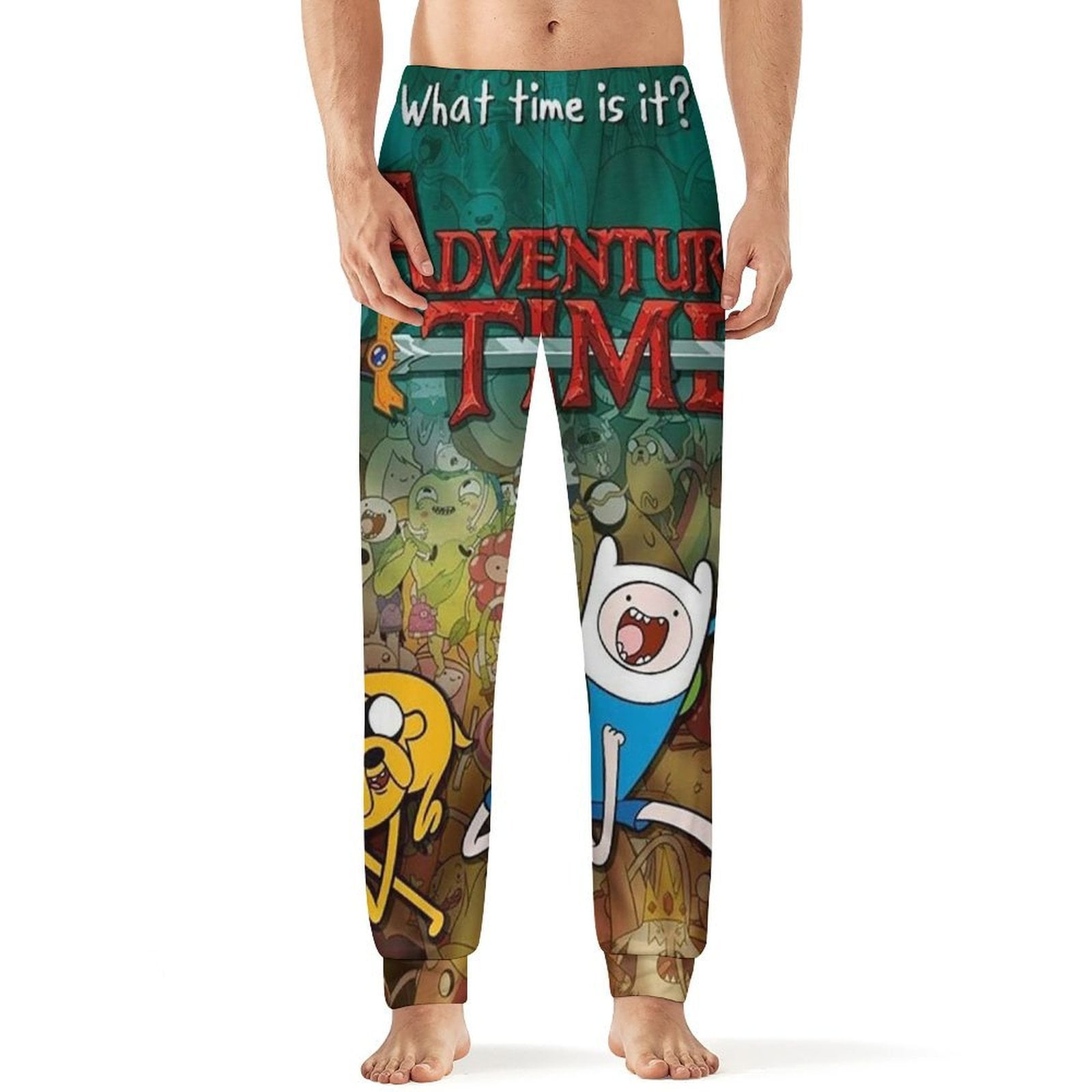 Adventure Time Jake The Dog Men's Lightweight Pajama Pants Soft Lounge ...