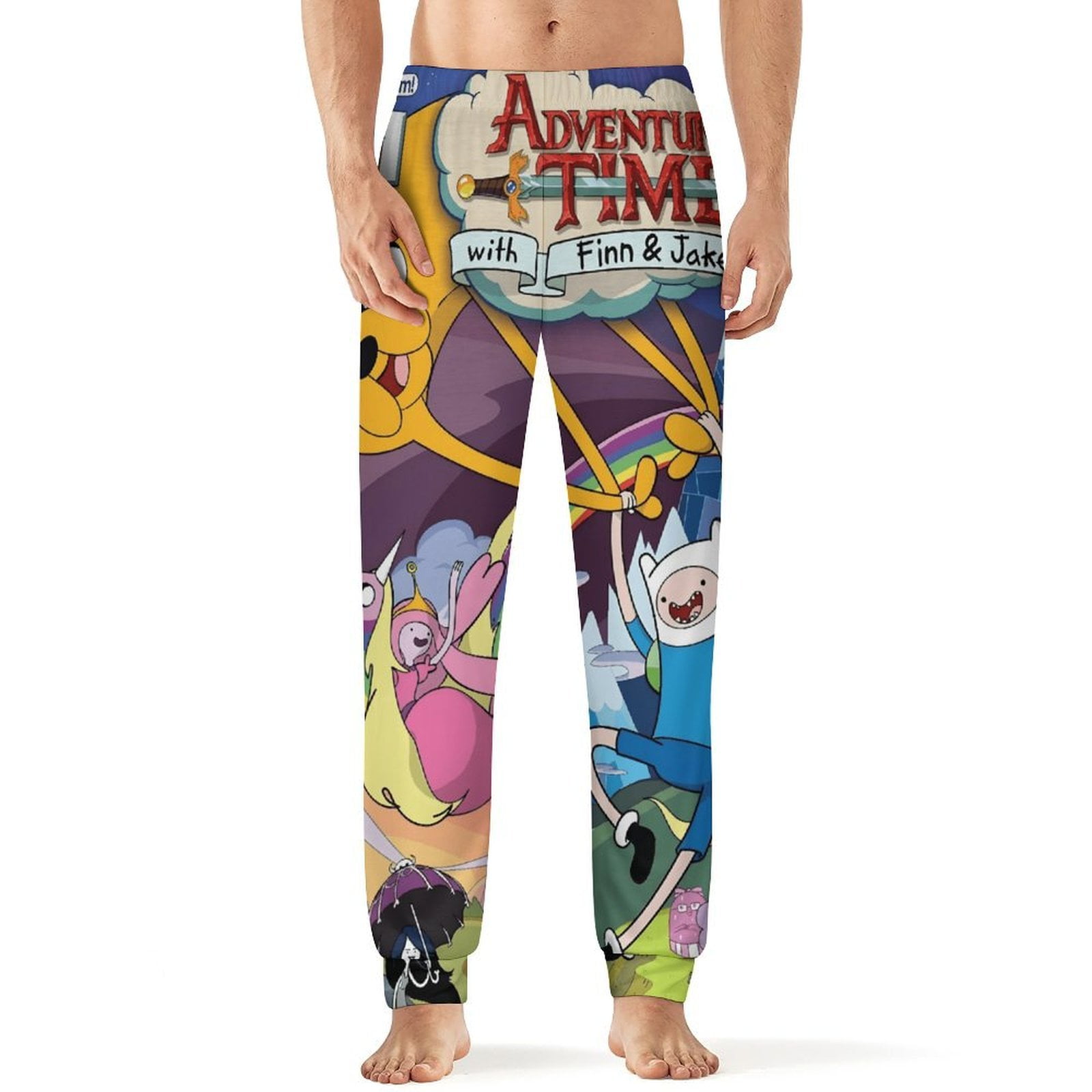 Adventure Time Jake The Dog Men's Lightweight Pajama Pants Soft Lounge ...