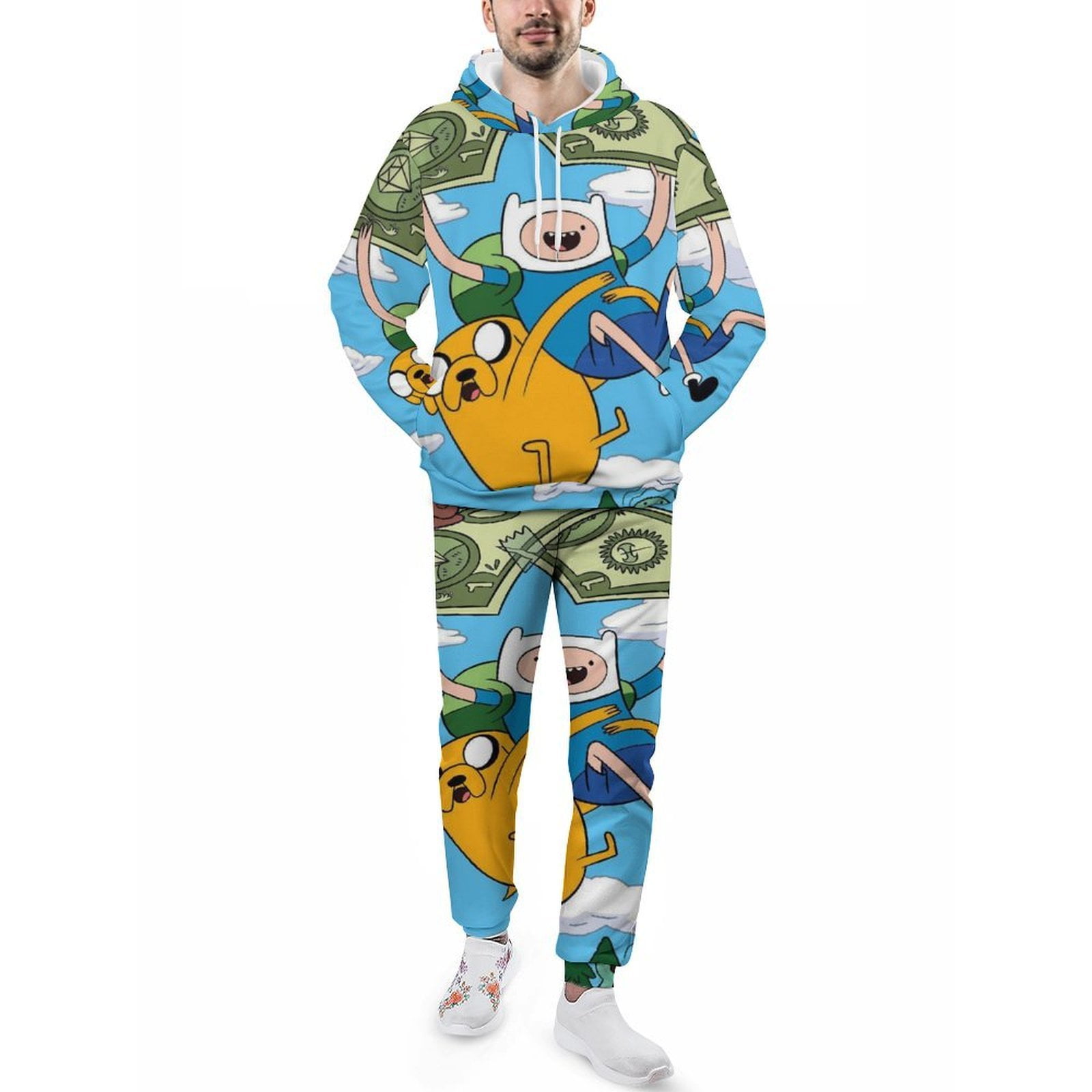 Adventure Time Jake The Dog Mens 2 Piece Tracksuit Athletic Sweatsuits ...