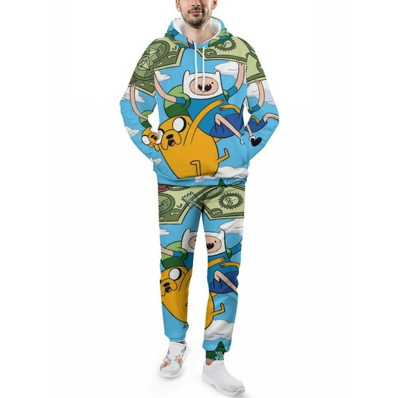 Adventure Time Jake The Dog Mens 2 Piece Tracksuit Athletic Sweatsuits ...