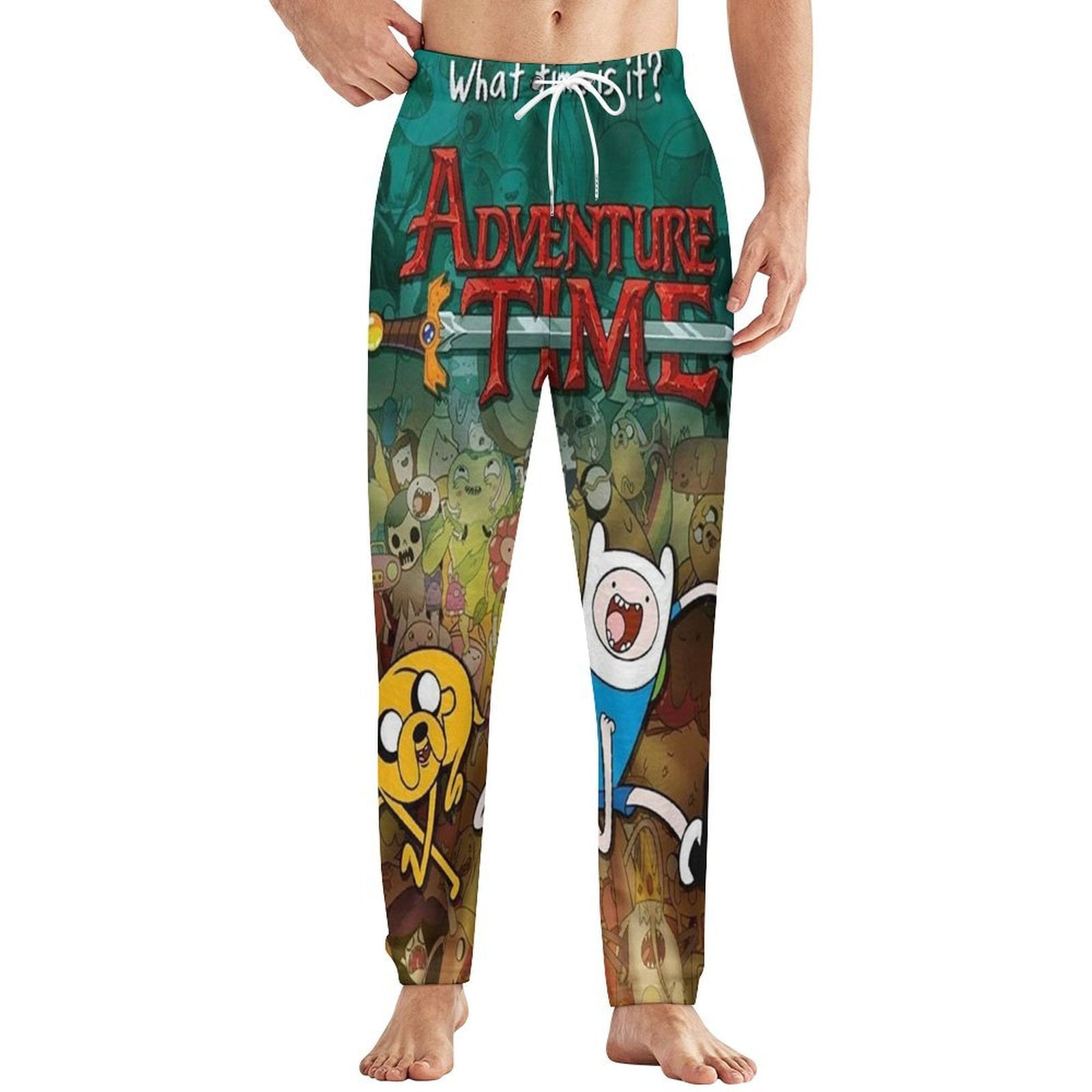 Adventure Time Jake The Dog Mens Pajama Pants Microfleece Pajama ...