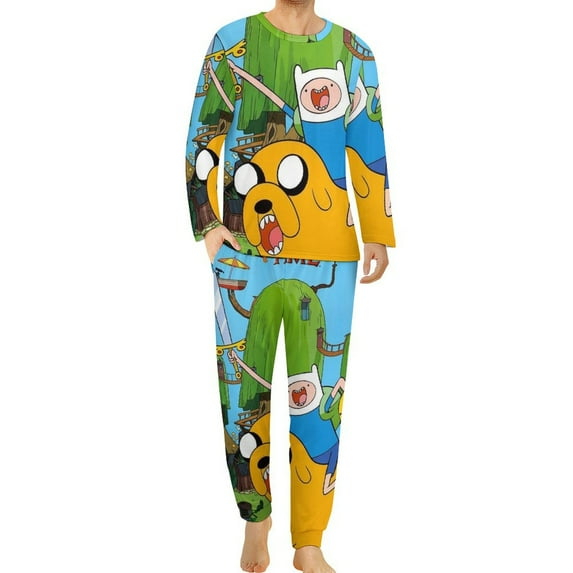 Adventure Time Jake The Dog Mens Pajamas Set Soft Pj Sets Comfy ...