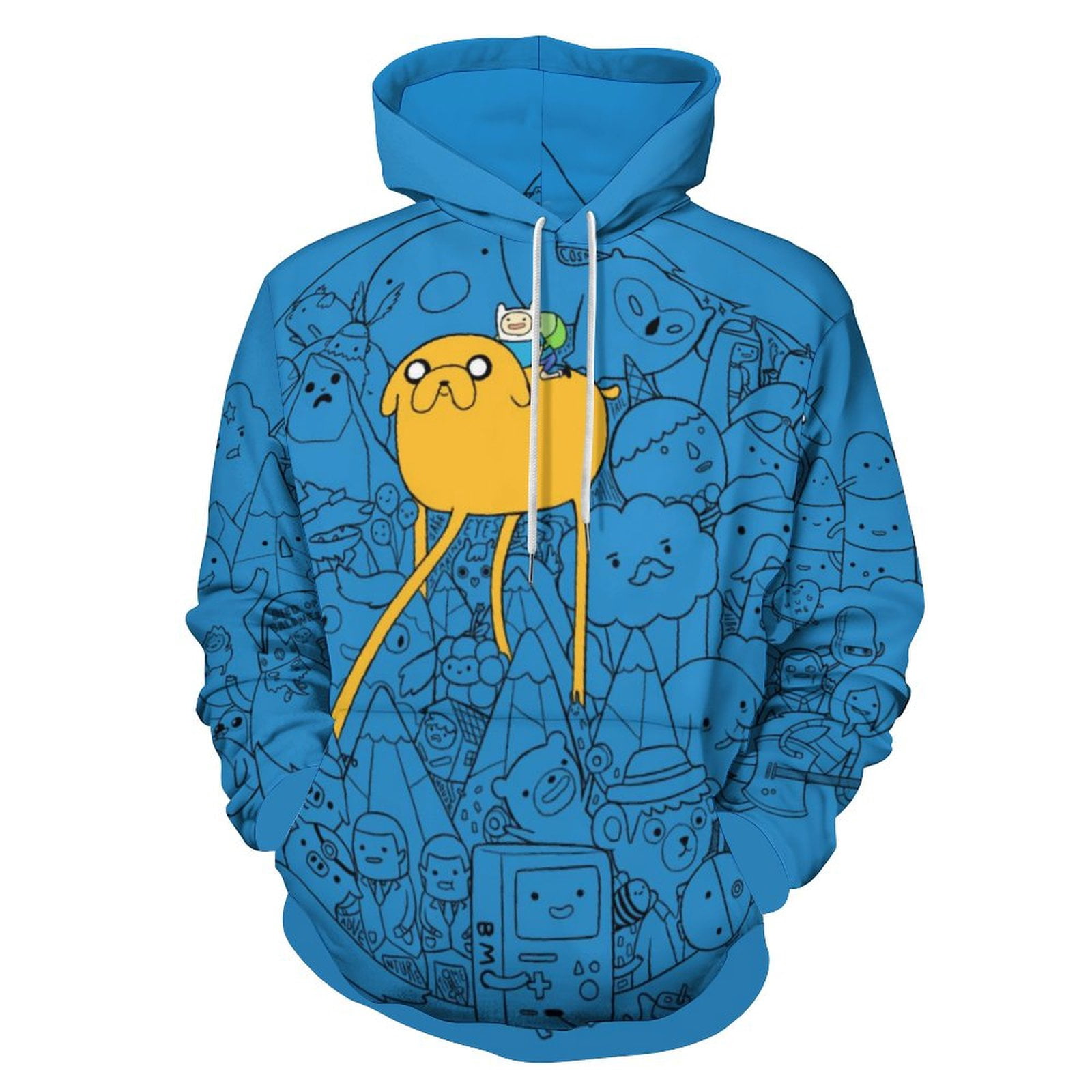 Adventure Time Jake The Dog Mens Womens Novelty Hoodie 3D Print ...
