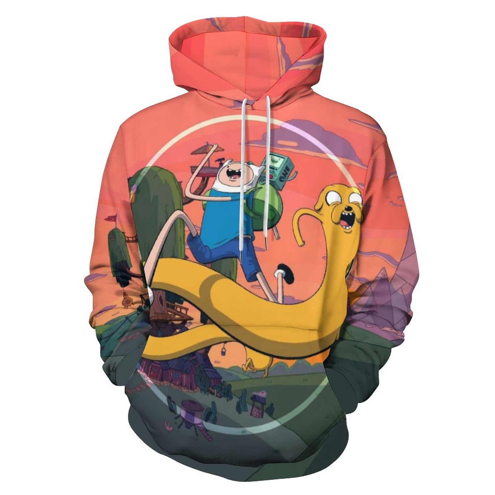 Adventure Time Jake The Dog Mens Womens Novelty Hoodie 3D Print ...