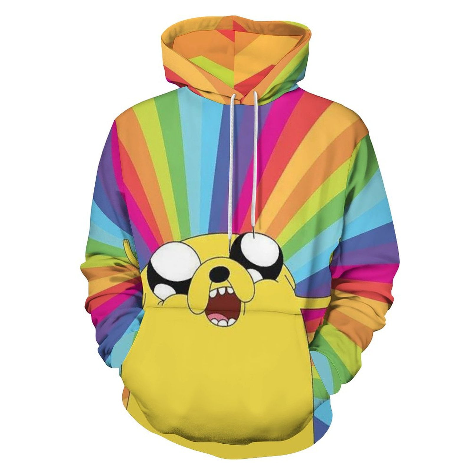 Adventure Time Jake The Dog Mens Womens Novelty Hoodie 3D Print ...