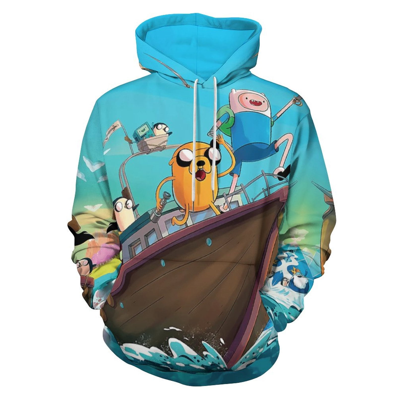 Adventure Time Jake The Dog Mens Womens Novelty Hoodie 3D Print ...