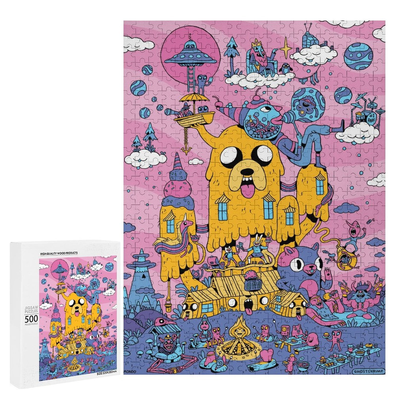 Adventure Time Jake The Dog Puzzle - 500 PCS Jigsaw Puzzle - Walmart.com