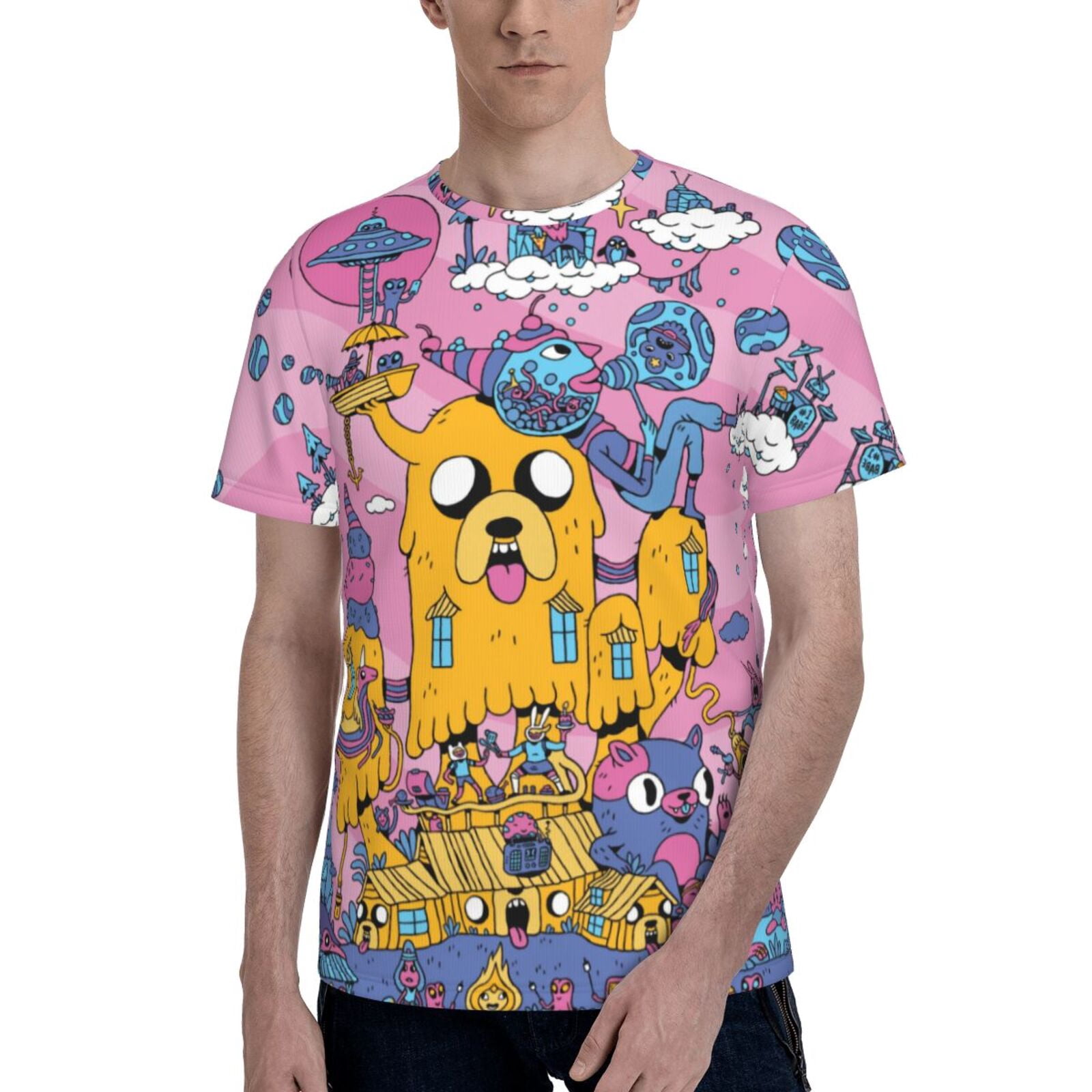 Adventure Time Jake The Dog T-Shirts 3d Printed Short Sleeve Tee Shirt ...