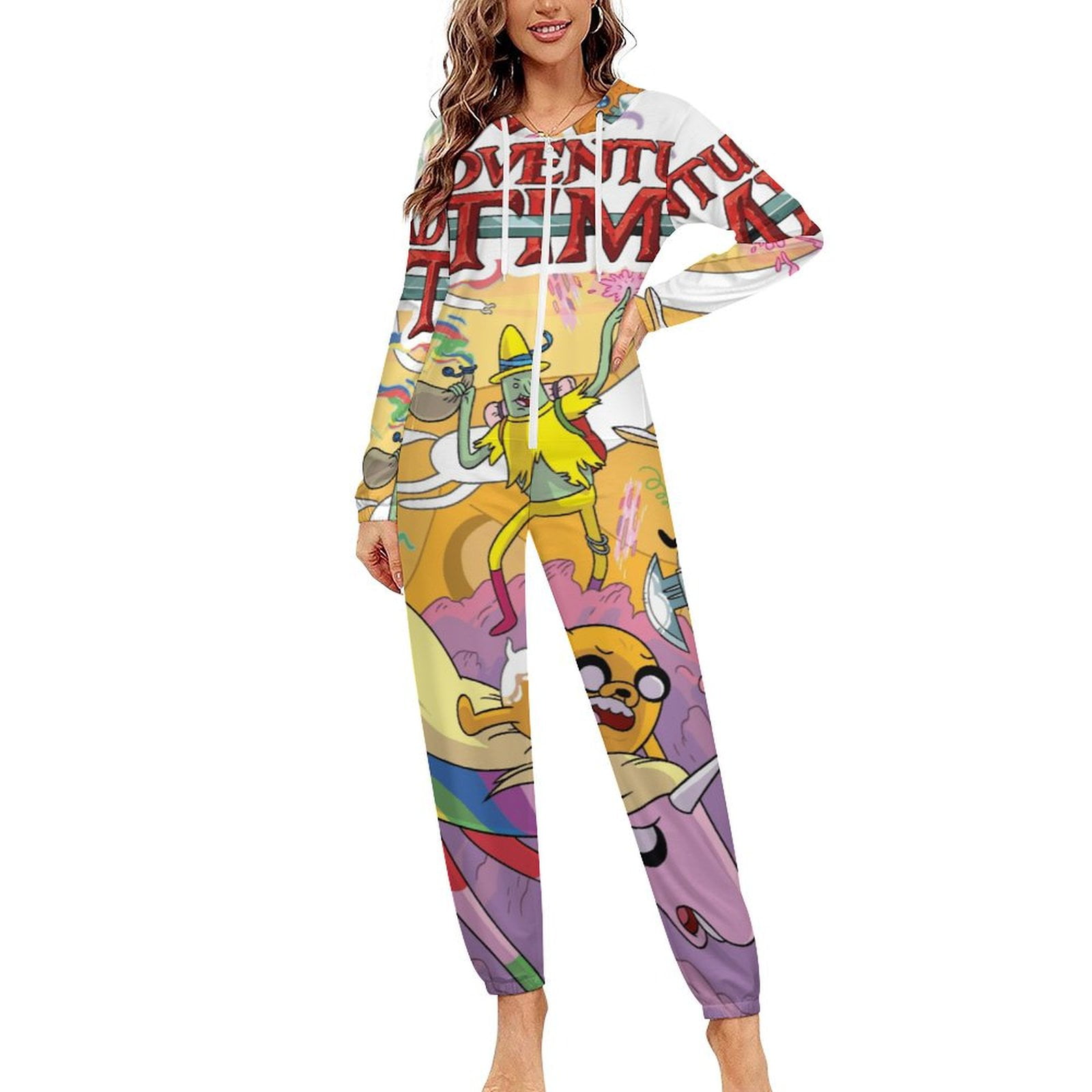 Adventure Time Jake The Dog Unisex Onesie Pajamas Zipper Jumpsuit ...