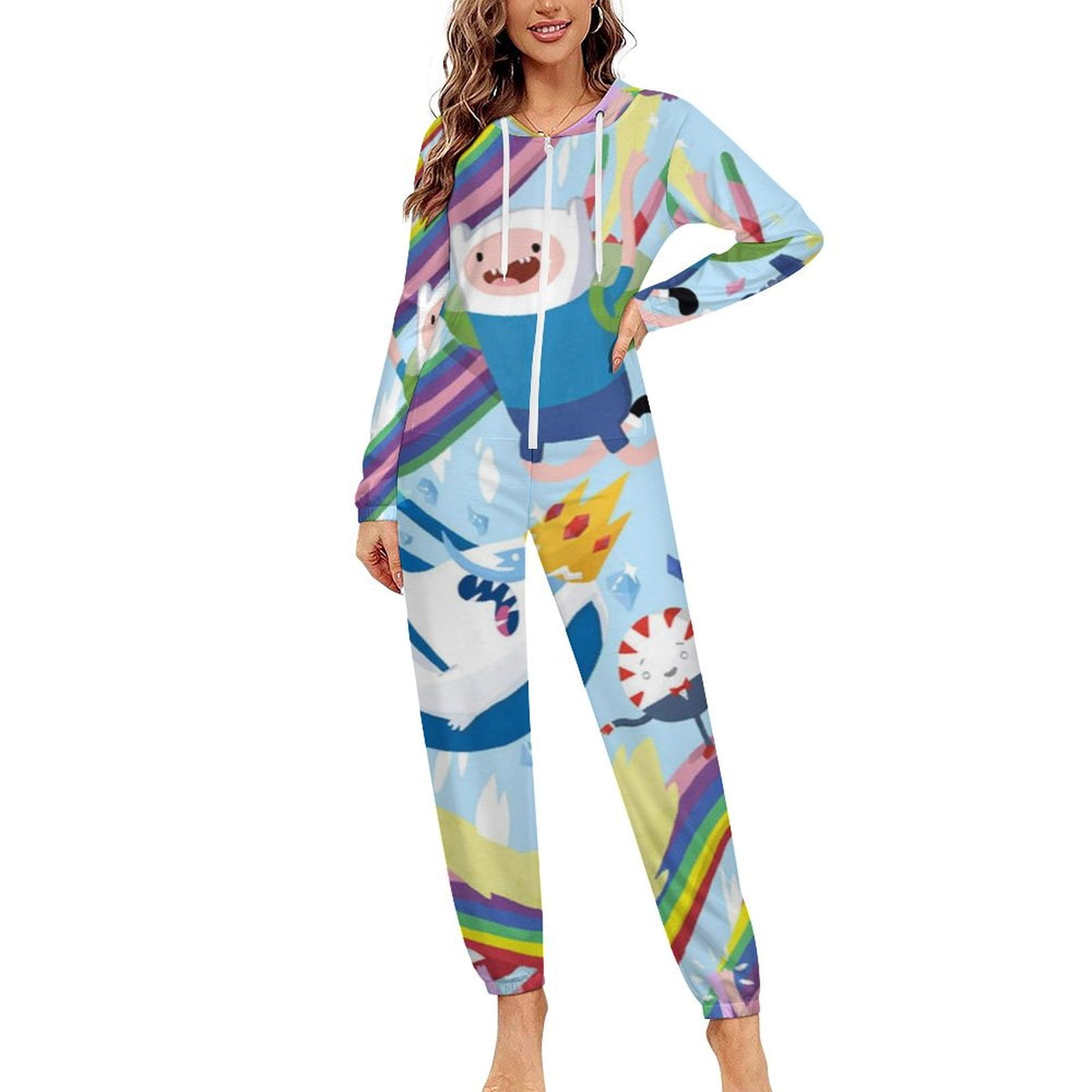 Adventure Time Jake The Dog Unisex Onesie Pajamas Zipper Jumpsuit ...