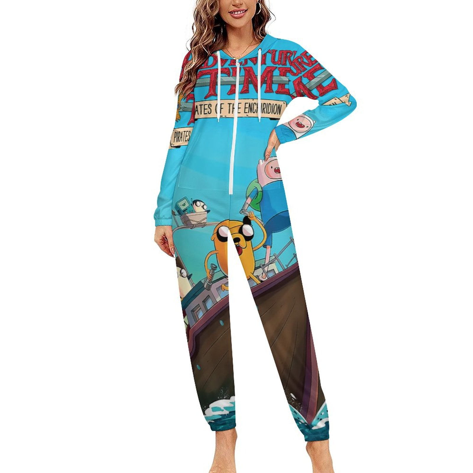 Adventure Time Jake The Dog Unisex Onesie Pajamas Zipper Jumpsuit ...