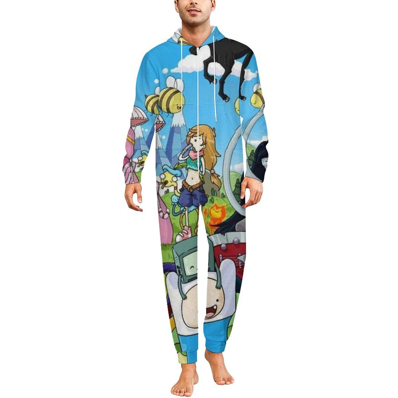 Adventure Time Jake The Dog Women Men Pajamas Zipper Onesie Jumpsuit ...