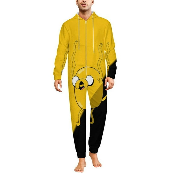 Adventure Time Jake The Dog Women Men Pajamas Zipper Onesie Jumpsuit ...