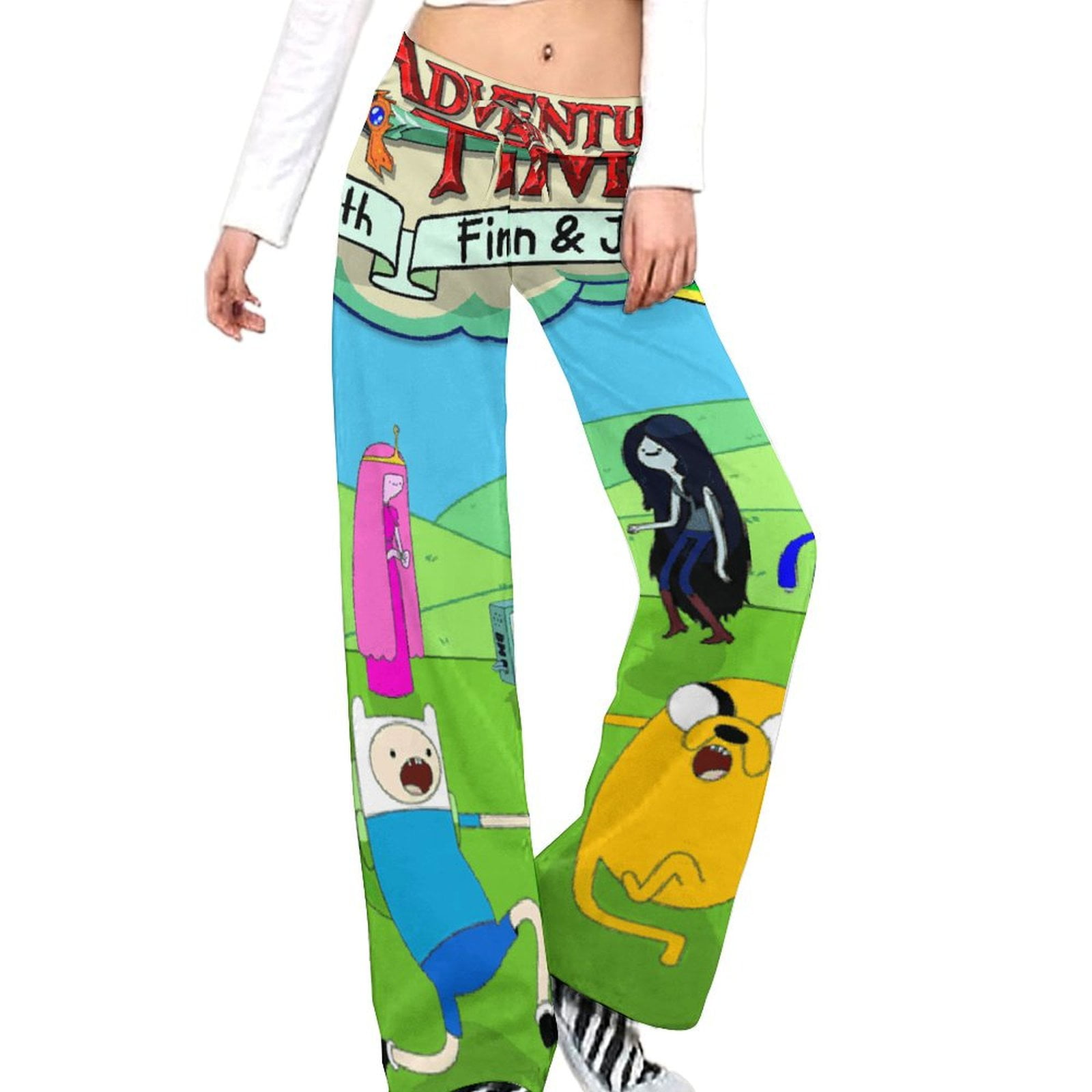 Adventure Time Jake The Dog Women's Wide Leg Yoga Pant Comfy Loose ...
