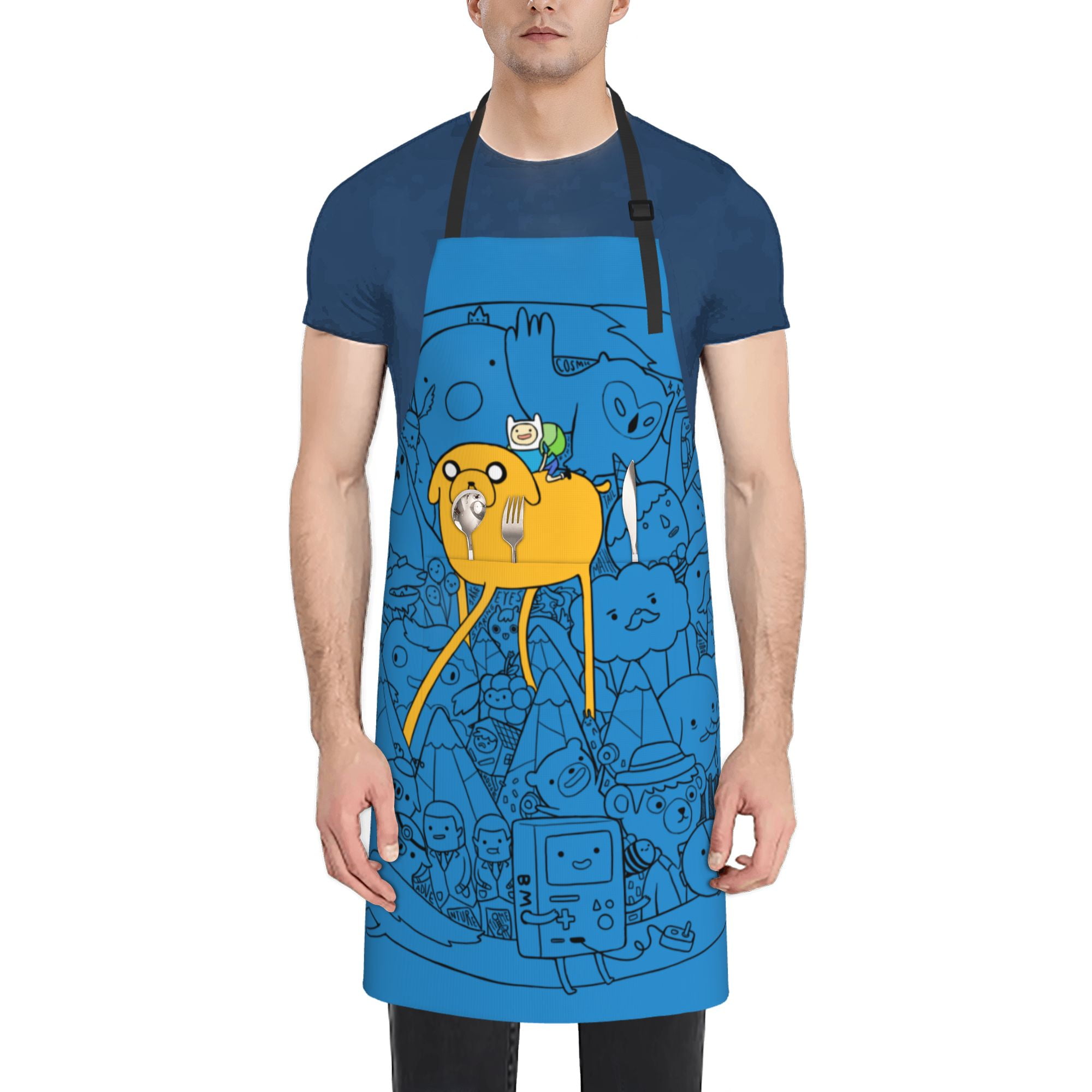 Adventure Time Jake the Dog Adjustable Bib Apron, Waterdrop Resistant ...