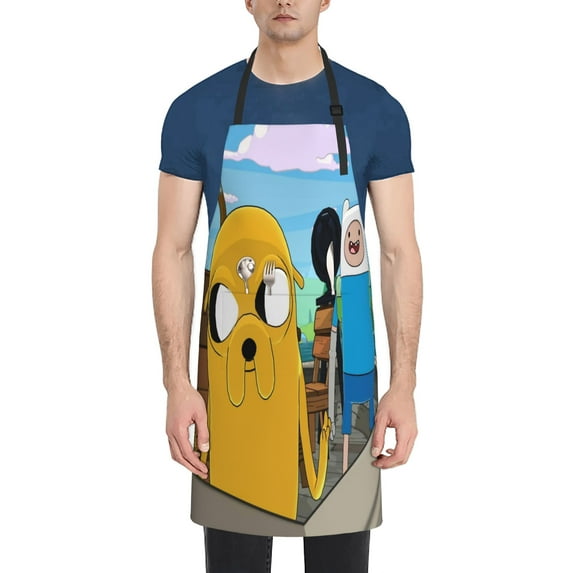 Adventure Time Jake the Dog Adjustable Bib Apron, Waterdrop Resistant ...