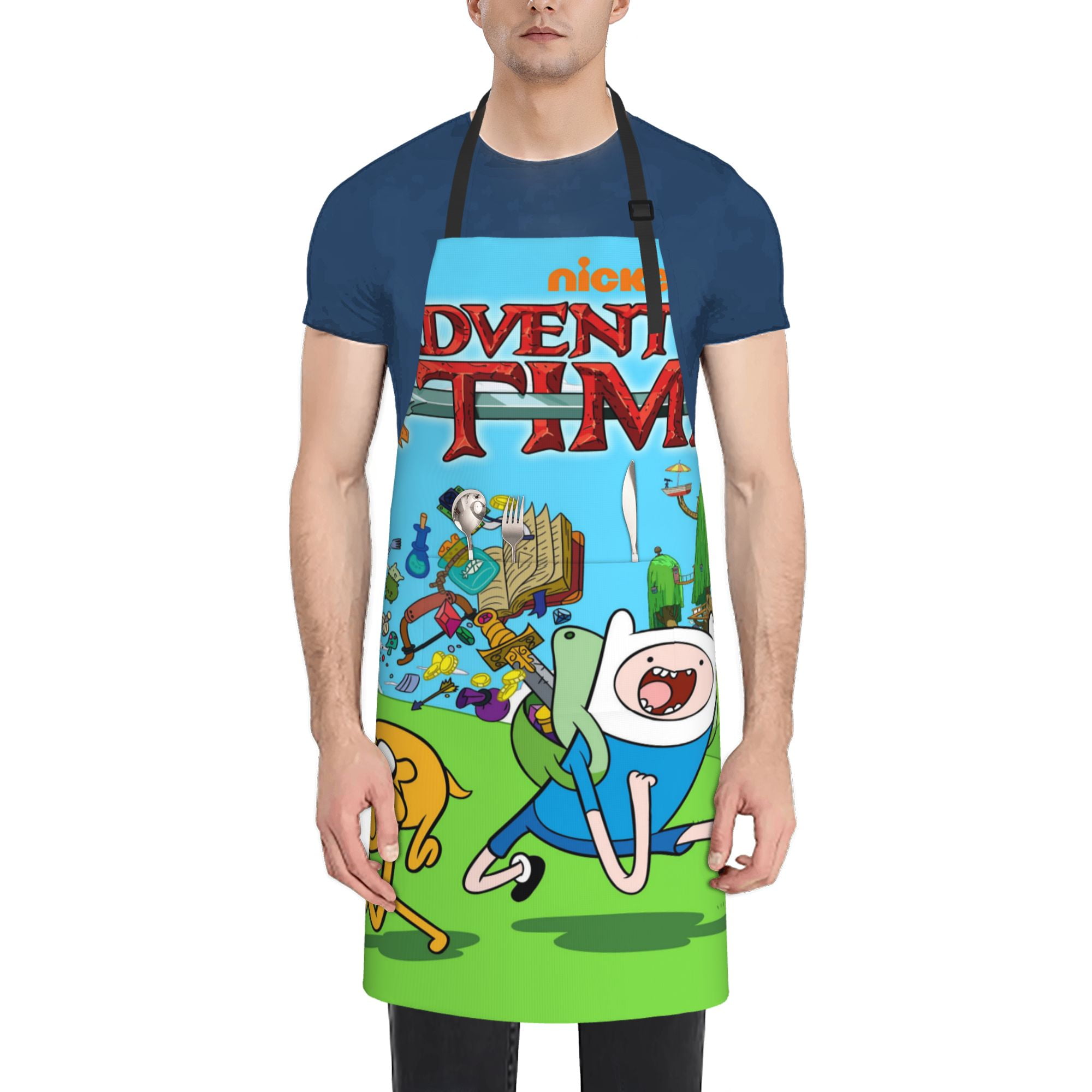 Adventure Time Jake the Dog Adjustable Bib Apron, Waterdrop Resistant ...
