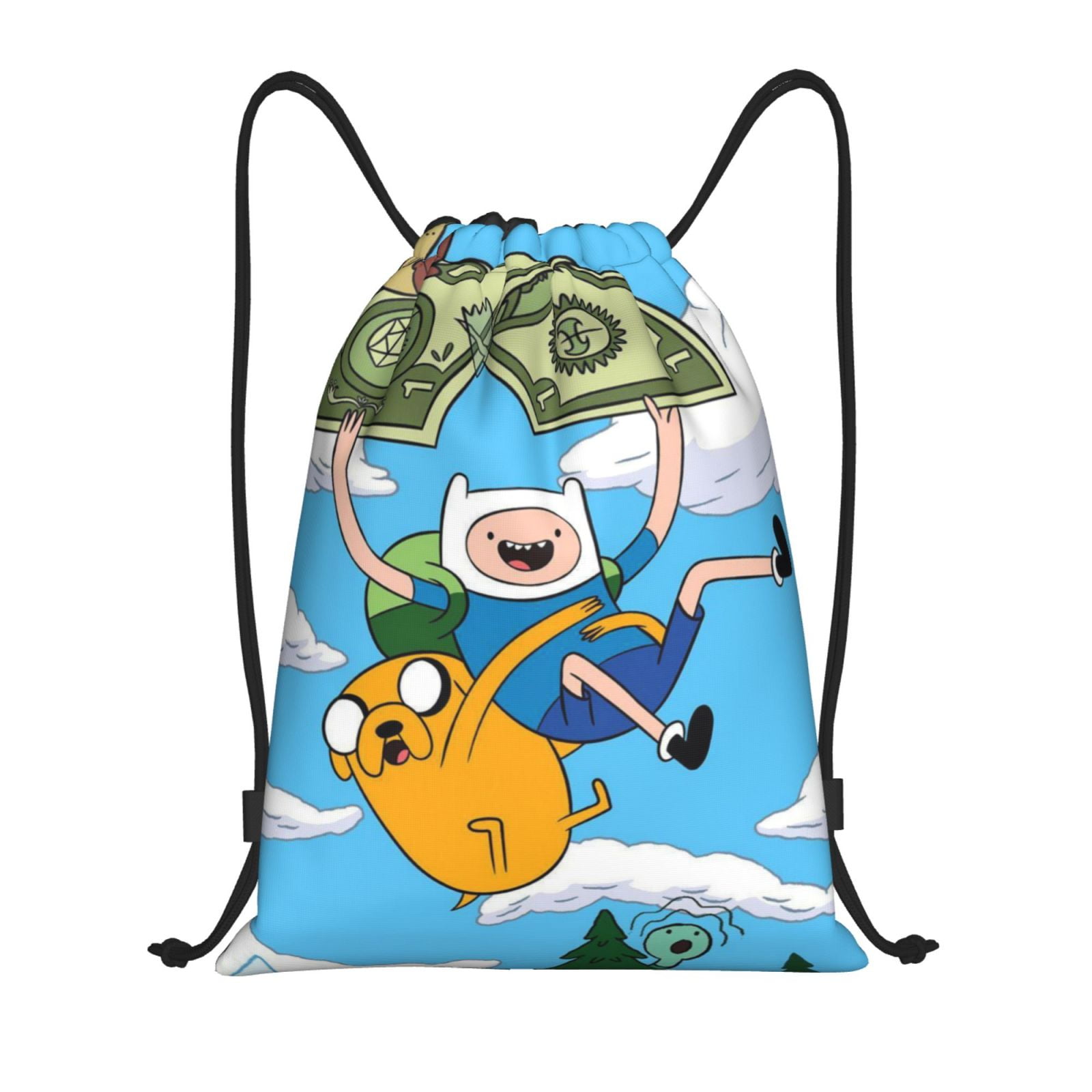Adventure Time Jake the Dog Drawstring Backpack Sports Gym Sackpack ...