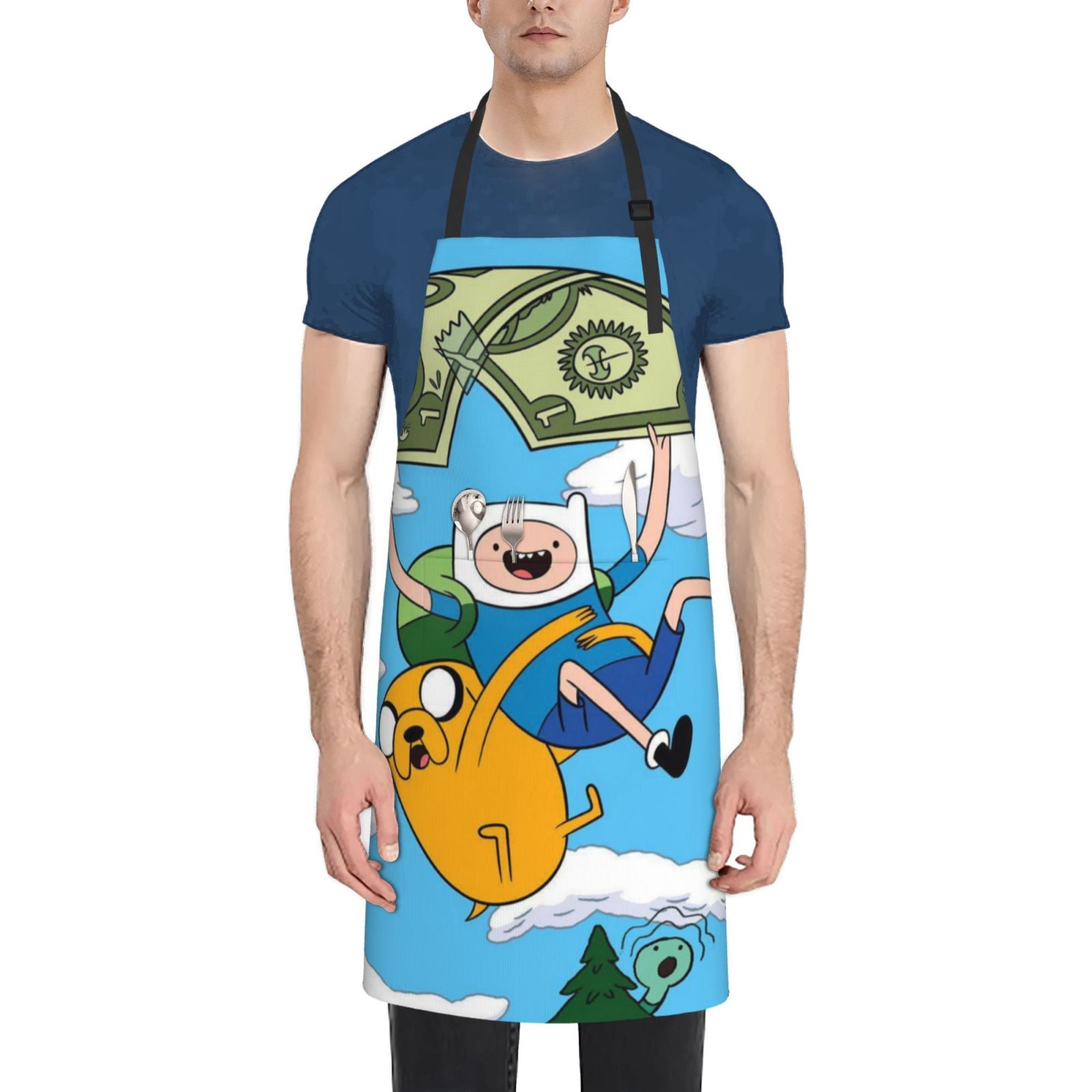 Adventure Time Jake the Dog Kitchen Cooking Aprons, Adjustable Bib Soft ...
