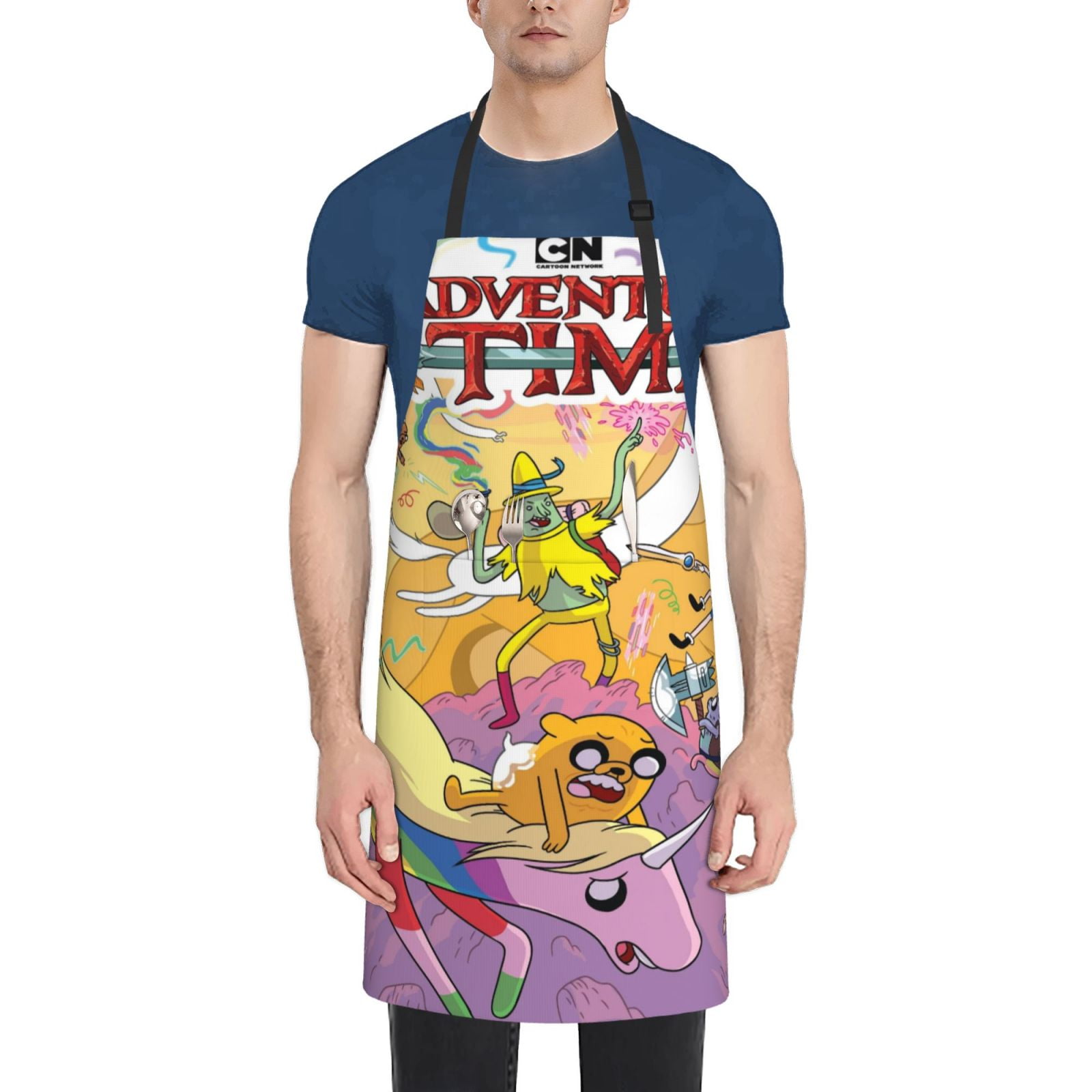 Adventure Time Jake the Dog Kitchen Cooking Aprons, Adjustable Bib Soft ...