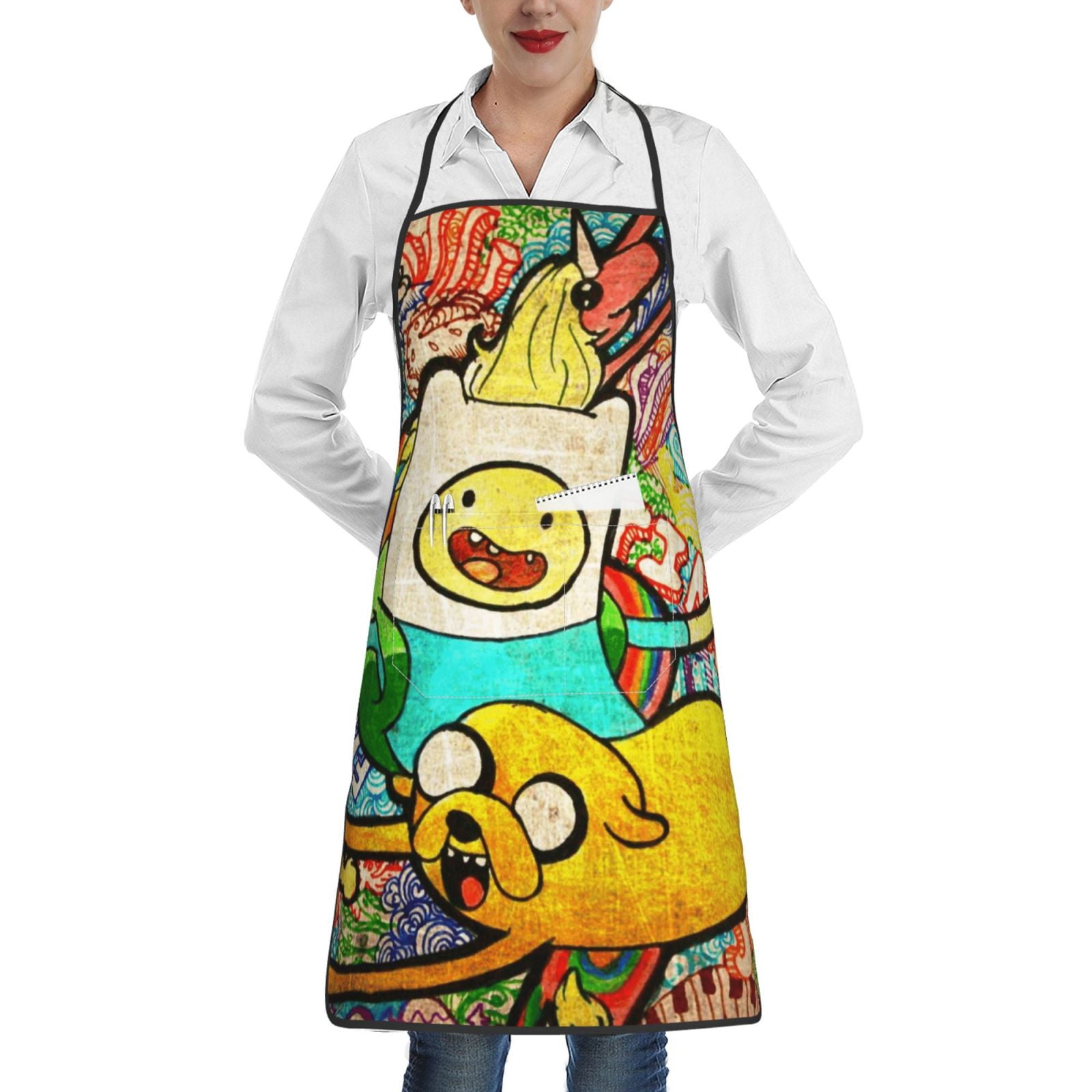 Adventure Time Jake the Dog Kitchen Cooking Aprons, Adjustable Bib Soft ...