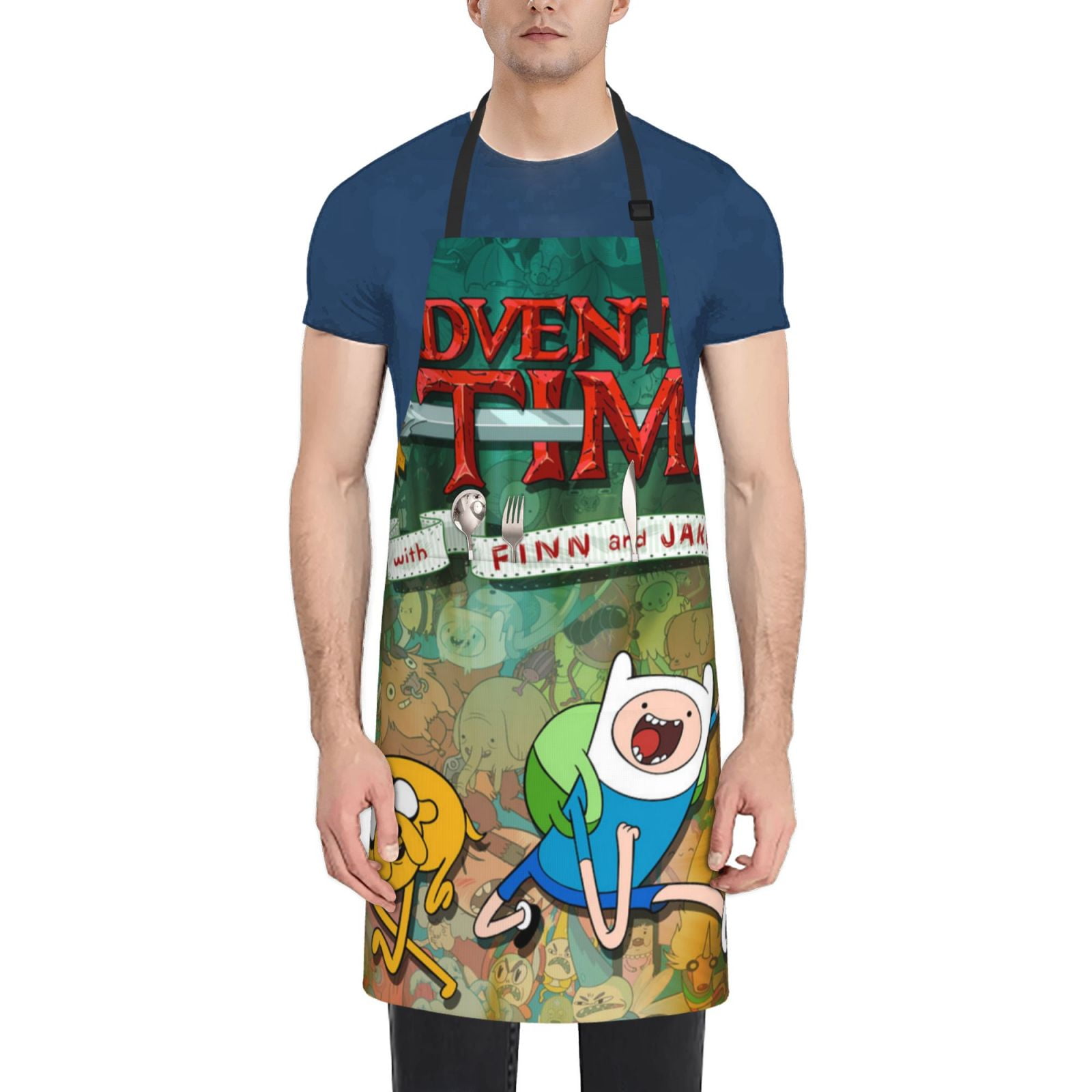 Adventure Time Jake the Dog Kitchen Cooking Aprons, Adjustable Bib Soft ...