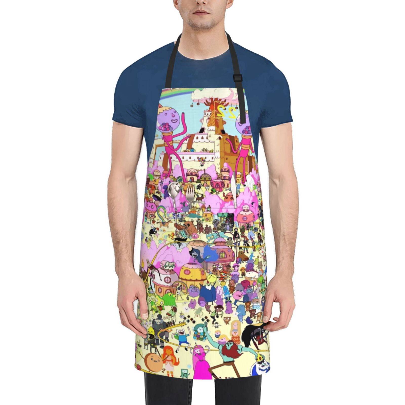 Adventure Time Jake the Dog Kitchen Cooking Aprons, Adjustable Bib Soft ...