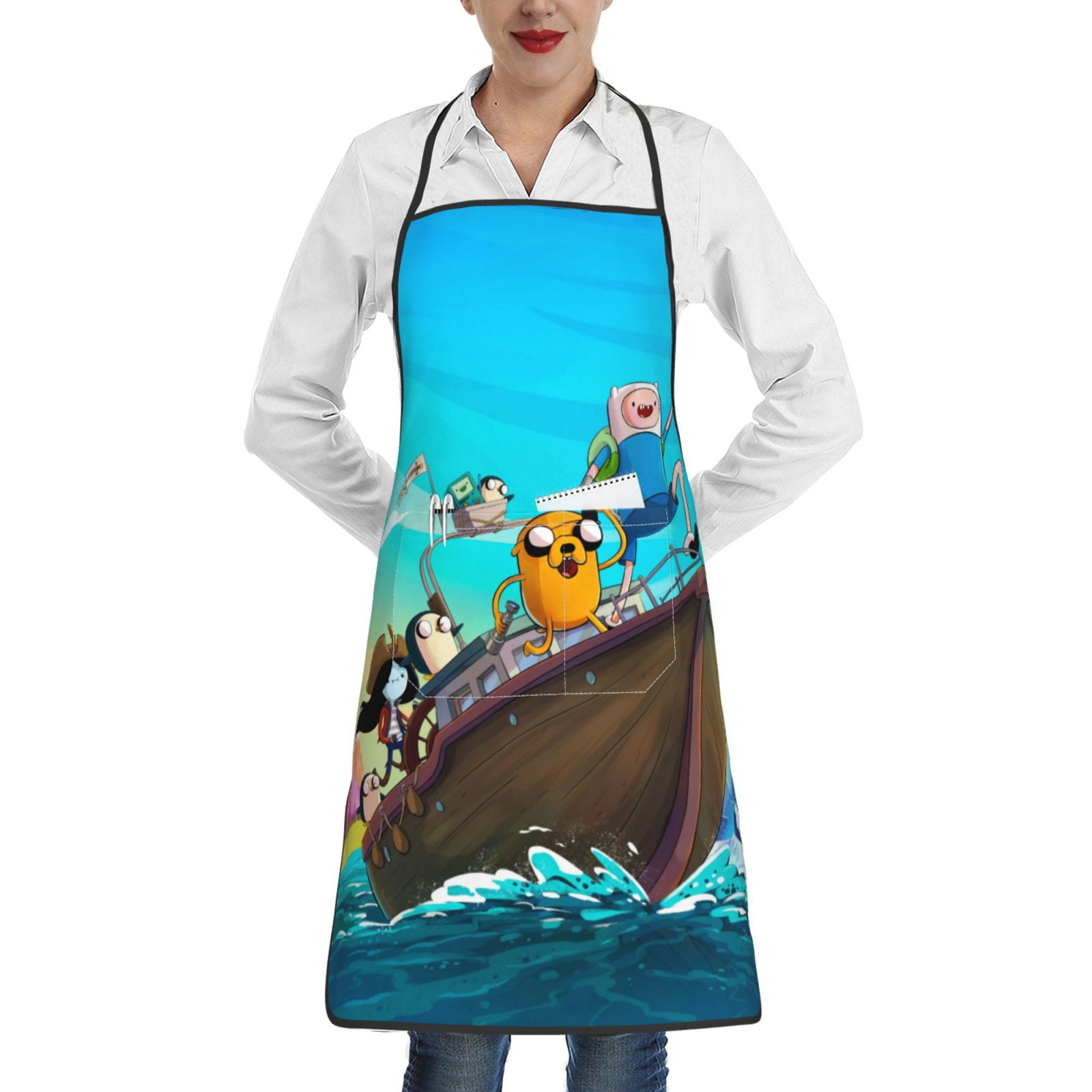 Adventure Time Jake the Dog Kitchen Cooking Aprons, Adjustable Bib Soft ...