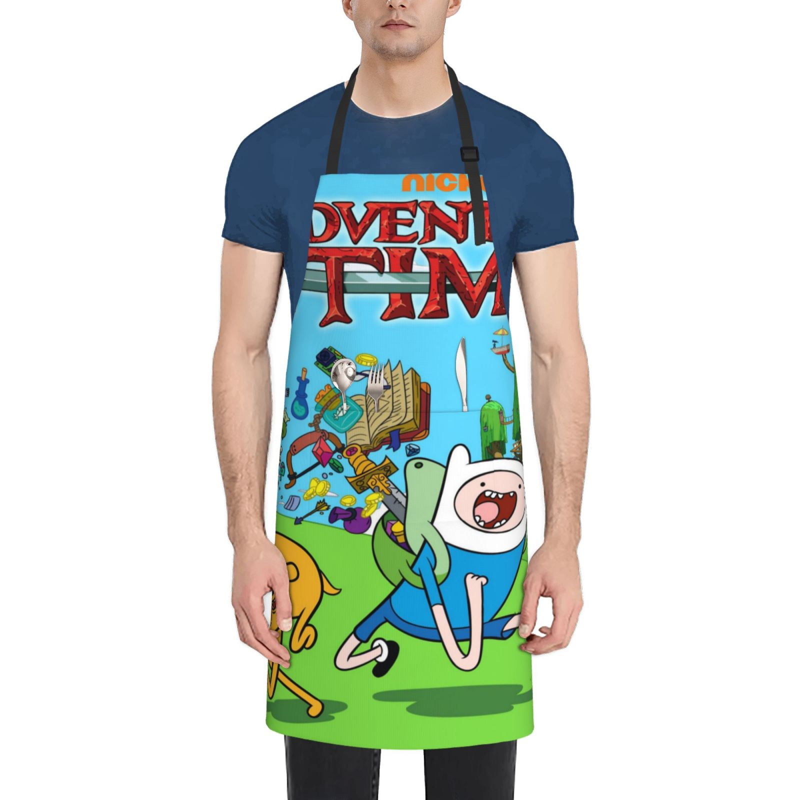 Adventure Time Jake the Dog Kitchen Cooking Aprons, Adjustable Bib Soft ...