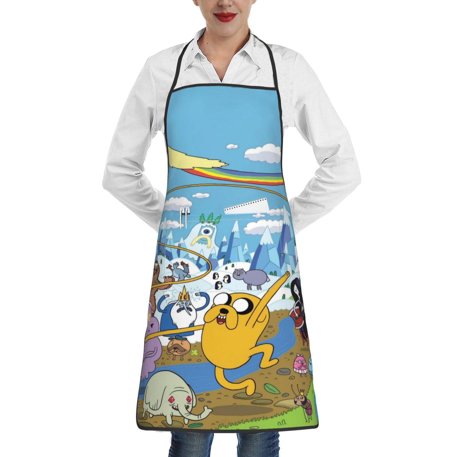 Adventure Time Jake the Dog Kitchen Cooking Aprons, Adjustable Bib Soft ...