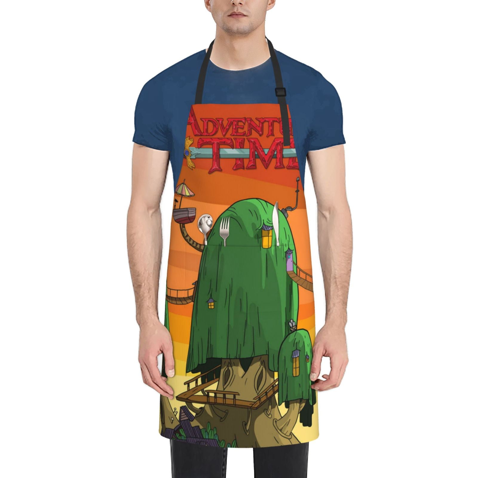 Adventure Time Jake the Dog Kitchen Cooking Aprons, Adjustable Bib Soft ...