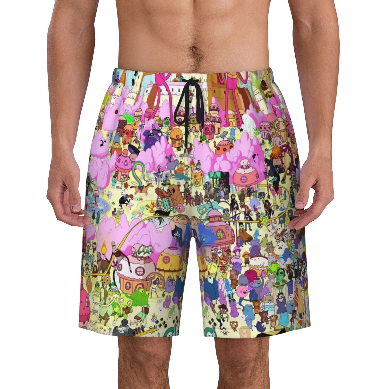 Adventure Time Jake the Dog Men's Swim Trunks Quick Dry Beach Board ...