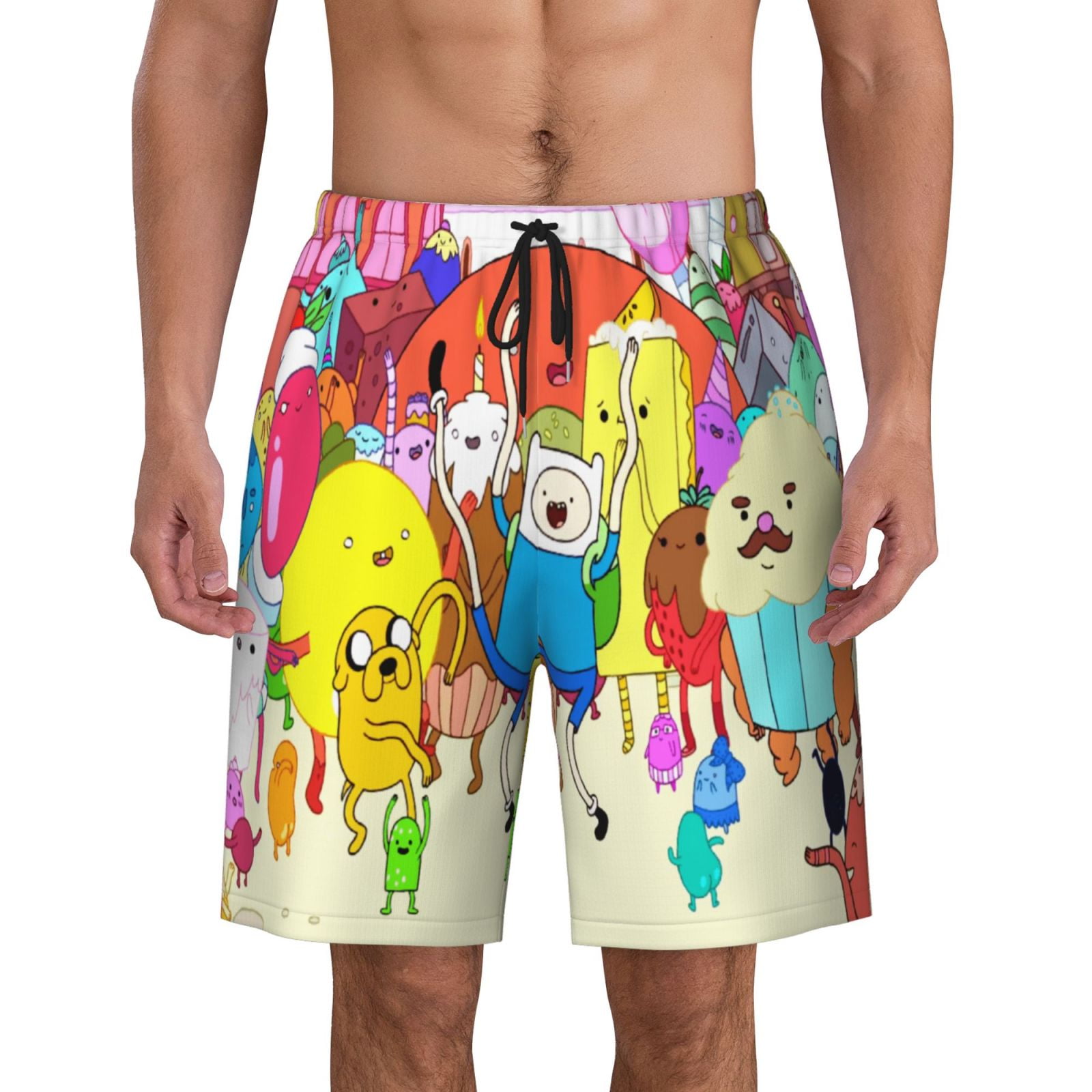 Adventure Time Jake the Dog Men's Swim Trunks Quick Dry Board Shorts Bathing Suit Swimsuits ...