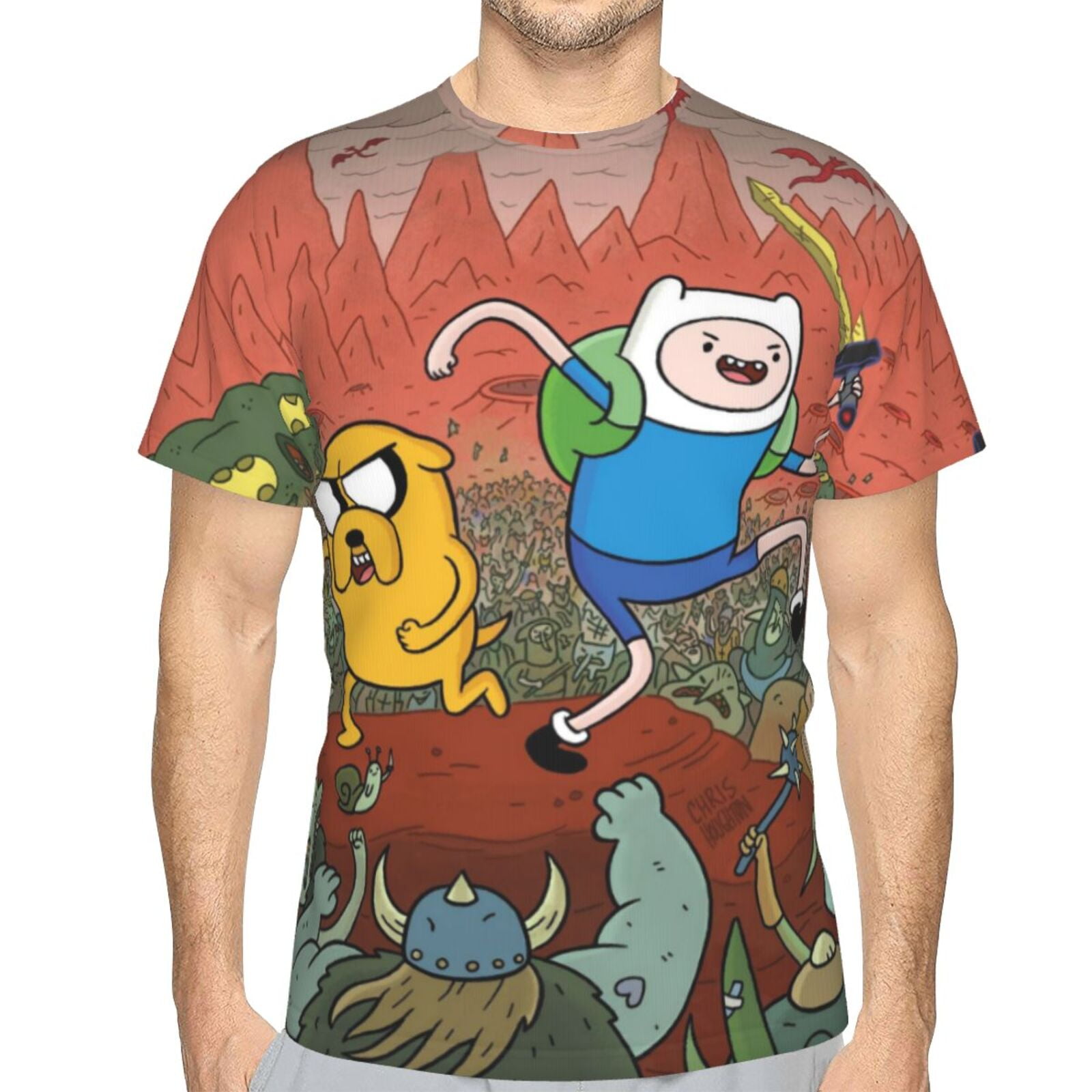 Adventure Time Jake the Dog Shirt 3d Printed T Shirt Crewneck Short ...