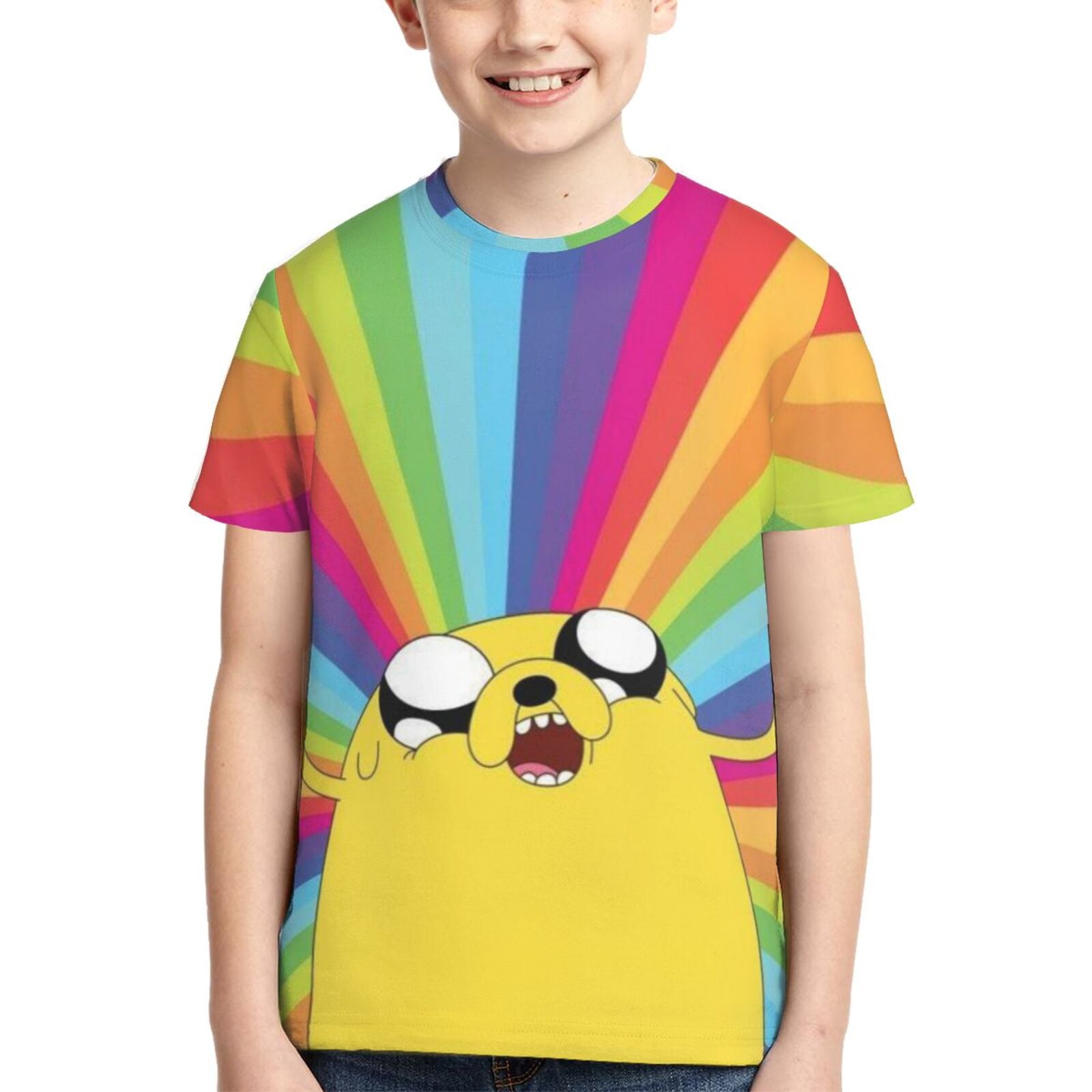 Adventure Time Jake the Dog T Shirts 3D Printed Short Sleeve Tee Shirt ...
