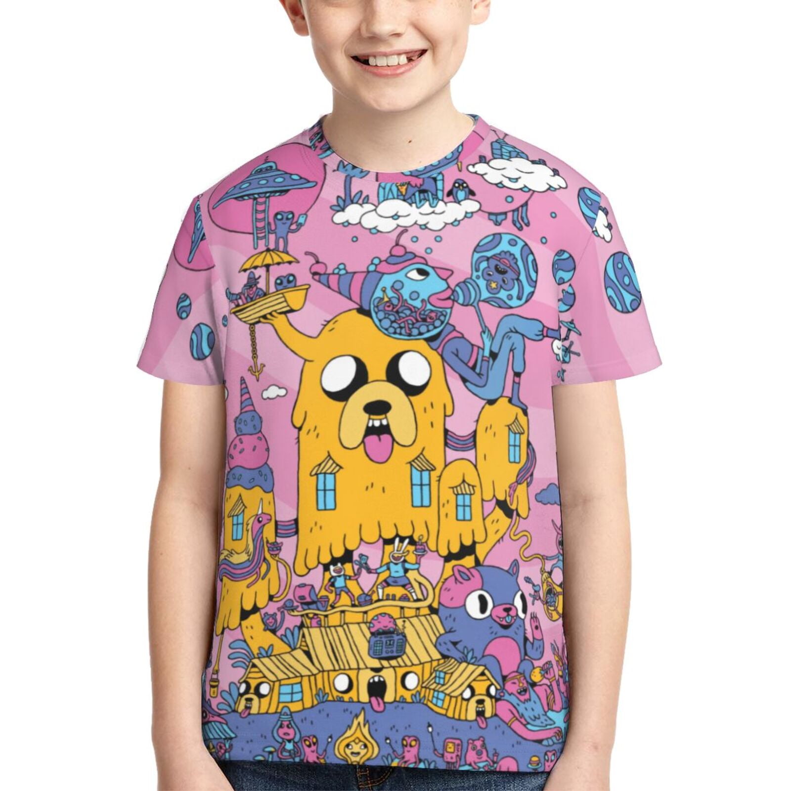 Adventure Time Jake the Dog T Shirts 3D Printed Short Sleeve Tee Shirt ...