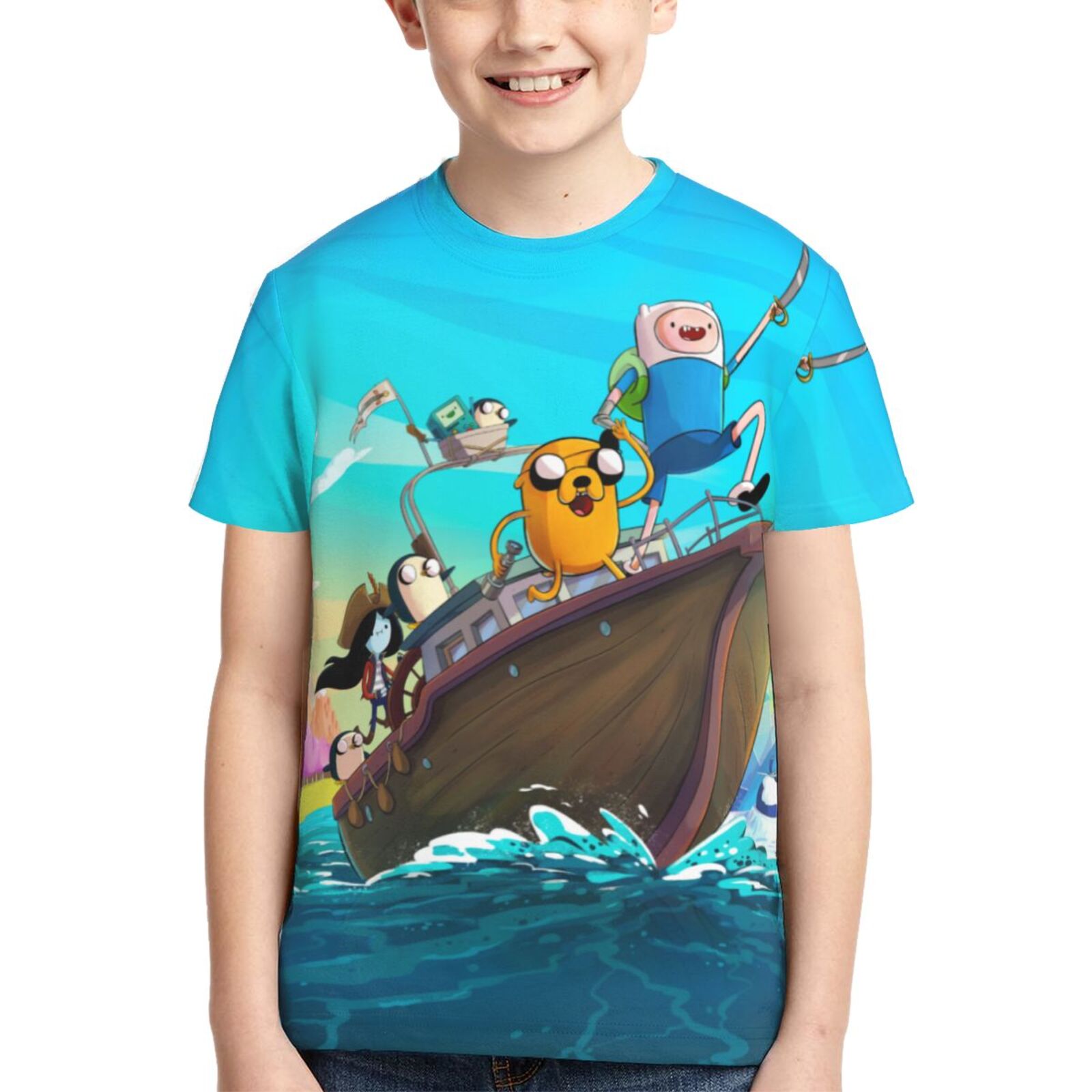 Adventure Time Jake the Dog T Shirts 3D Printed Short Sleeve Tee Shirt ...