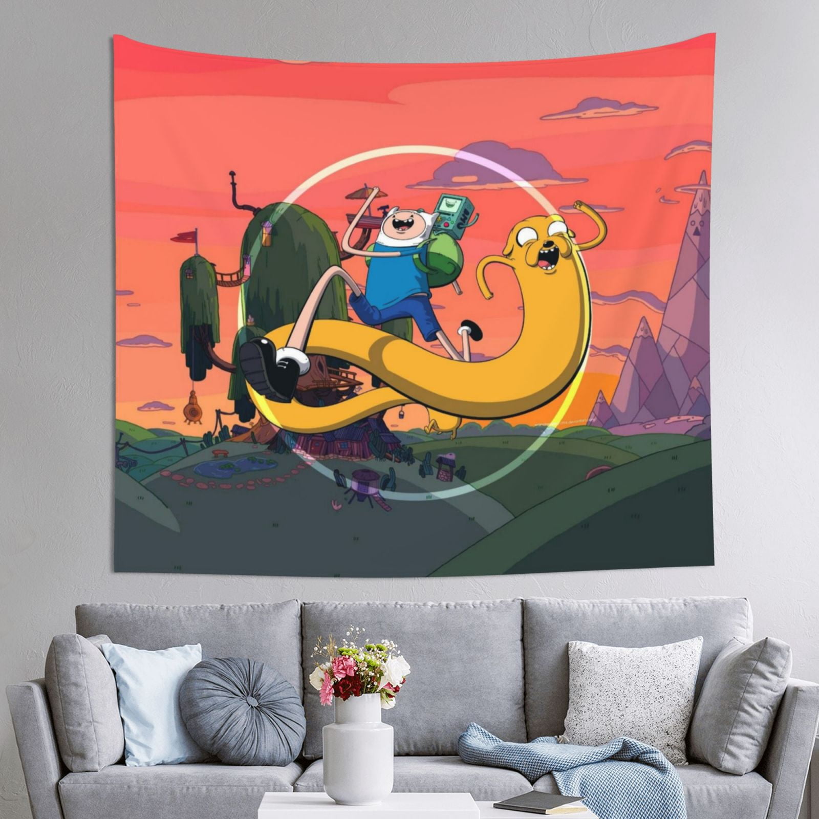 Adventure Time Jake the Dog Wall Tapestry Cartoon Poster Wall Hanging ...