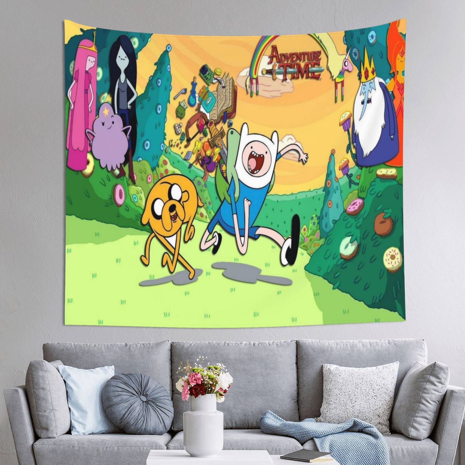 Adventure Time Jake the Dog Wall Tapestry Cartoon Poster Wall Hanging ...