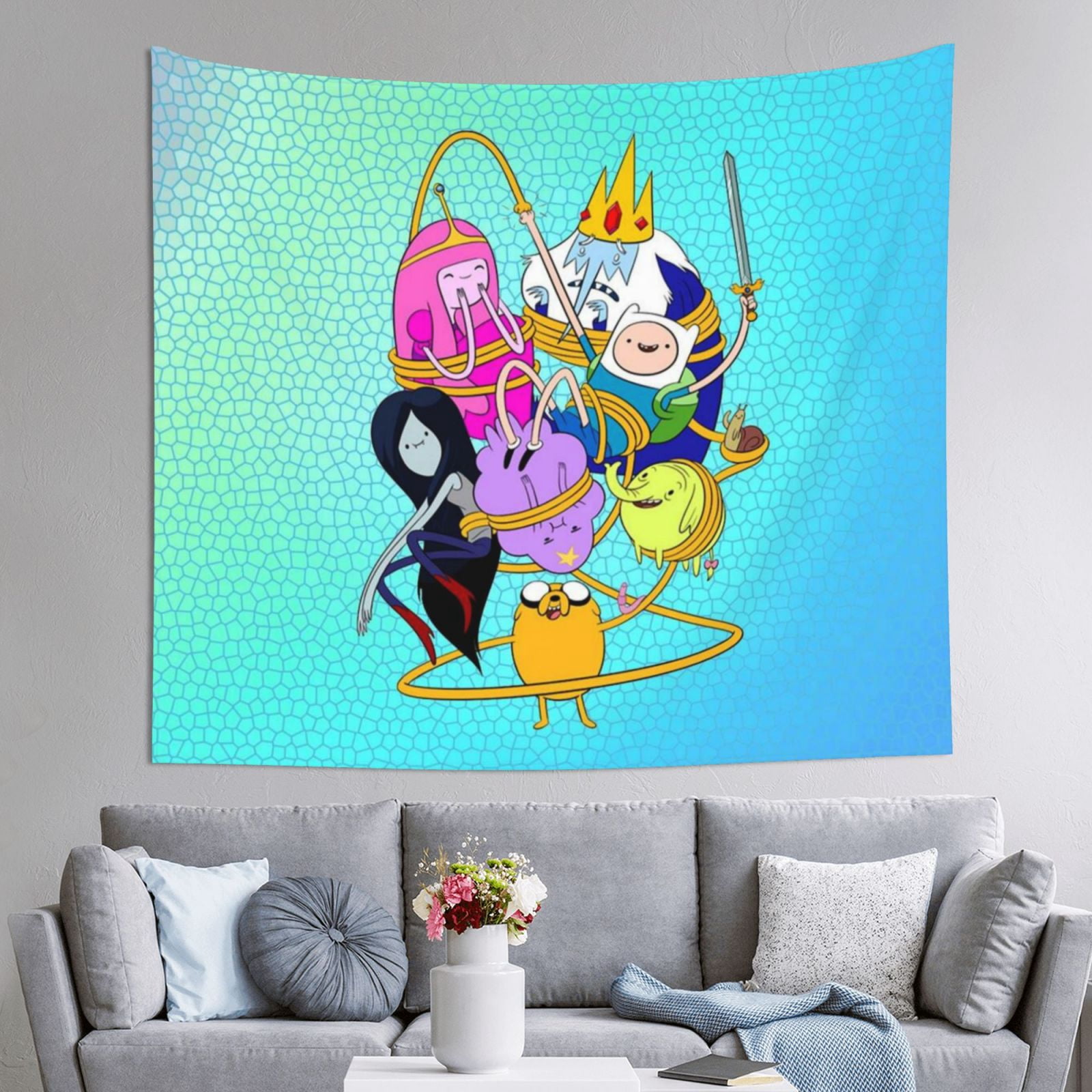 Adventure Time Jake the Dog Wall Tapestry Cartoon Poster Wall Hanging ...