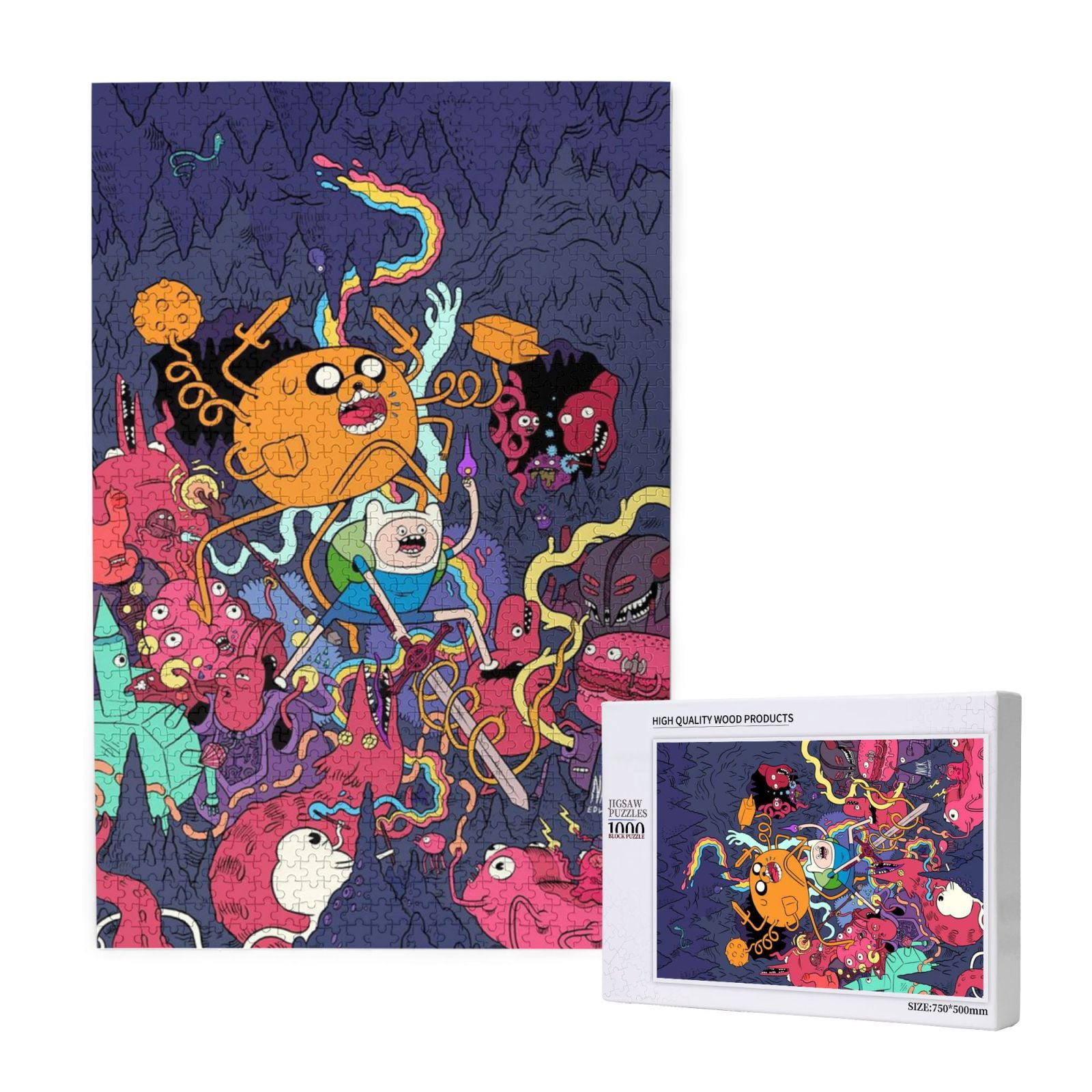 Adventure Time Jigsaw Puzzle 1000 Pieces Wooden Puzzle Home Decor ...