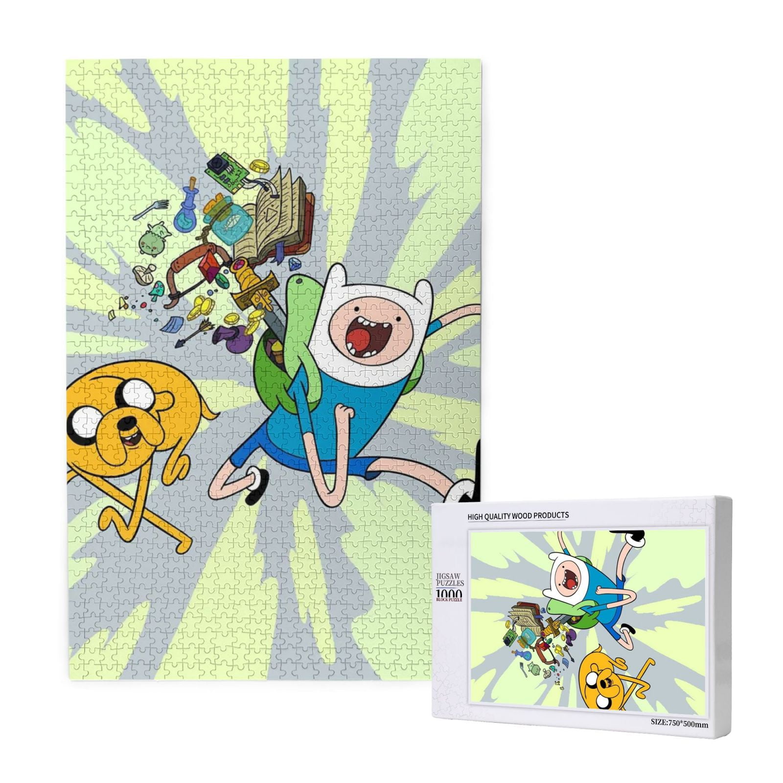 Adventure Time Jigsaw Puzzle 1000 Pieces Wooden Puzzle Home Decor ...