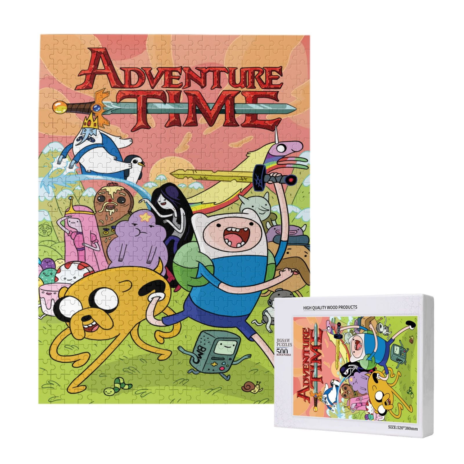 Adventure Time Jigsaw Puzzles 300/500/1000 Pieces Wooden Puzzles Gift ...