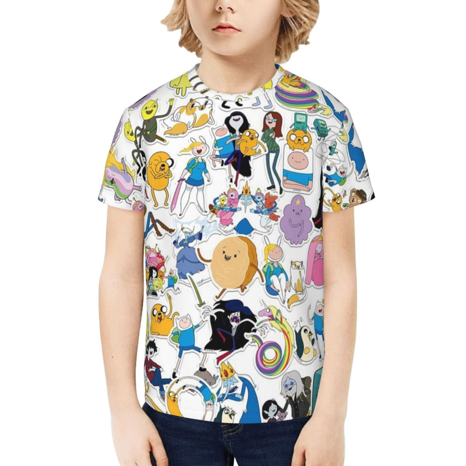 Adventure Time Kids' Short Sleeve T-Shirt Print Tee Shirts For Boys ...